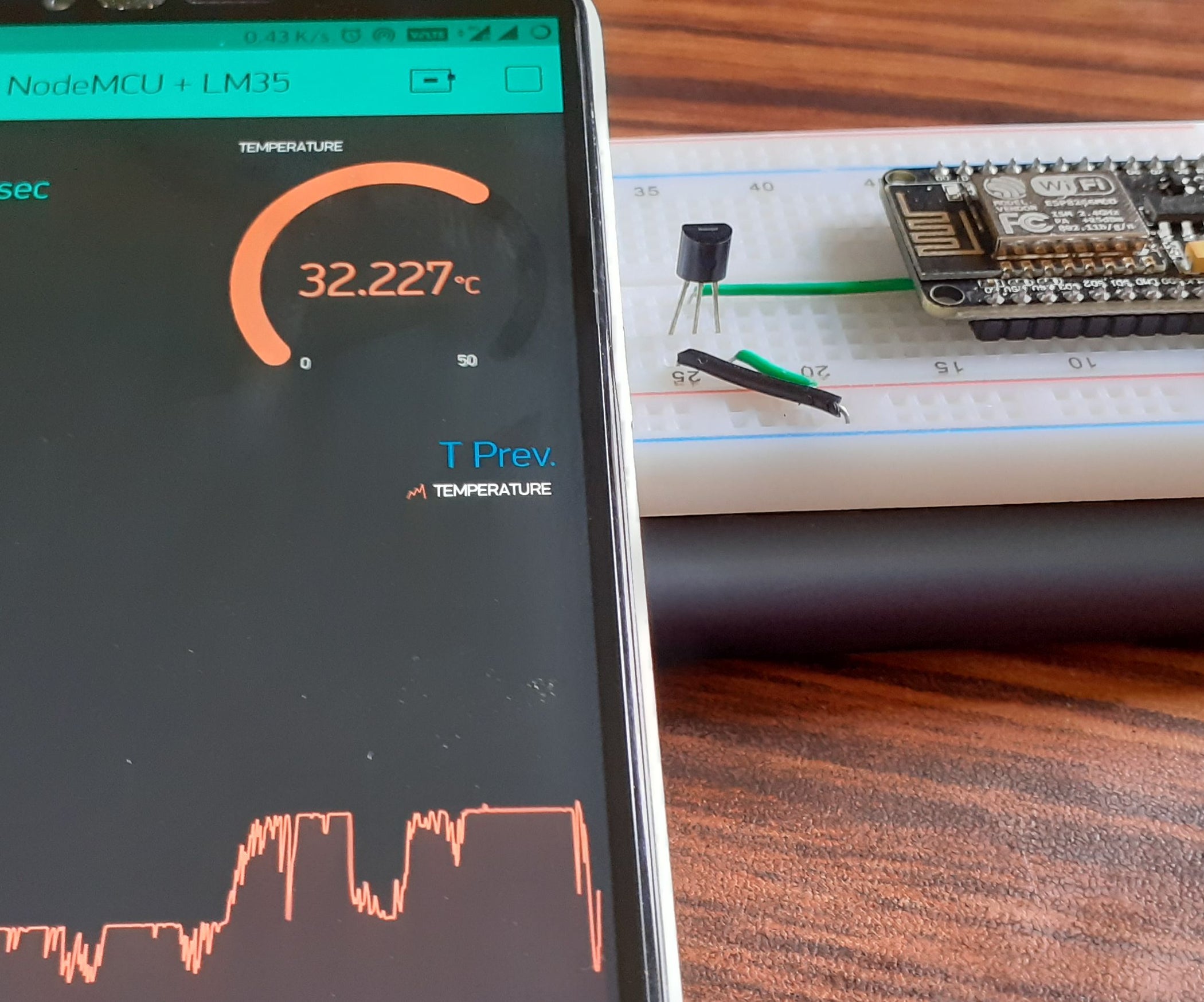 ESP8266 NodeMCU + LM35 + Blynk ( IOT Weather Station/ Digital Temp ...