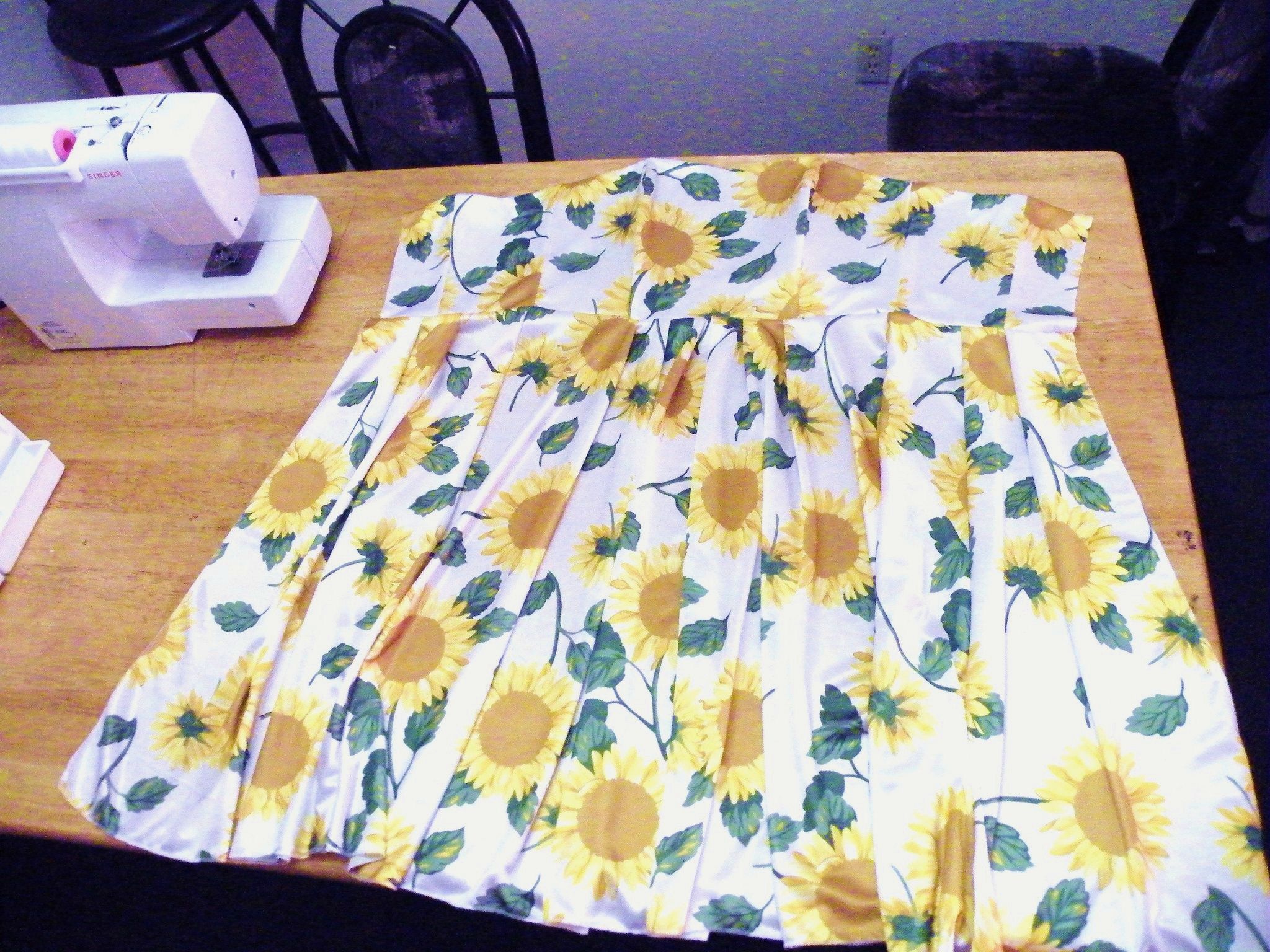 Tropical Sunflower Bustier Dress Creation - Instructables