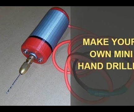 Mini Hand Driller : 3 Steps - Instructables
