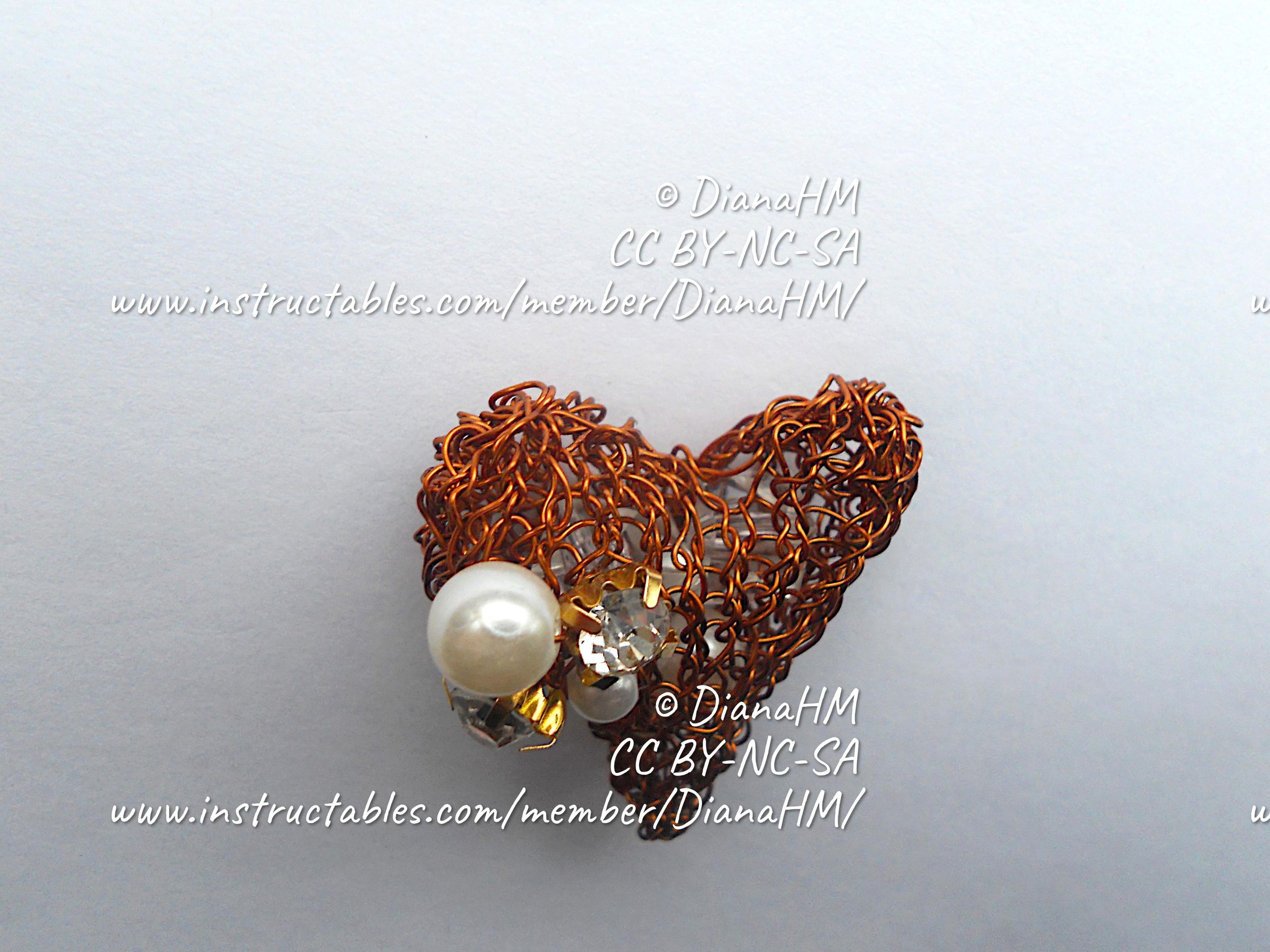 Knitted Wire Heart Pendant : 16 Steps (with Pictures) - Instructables