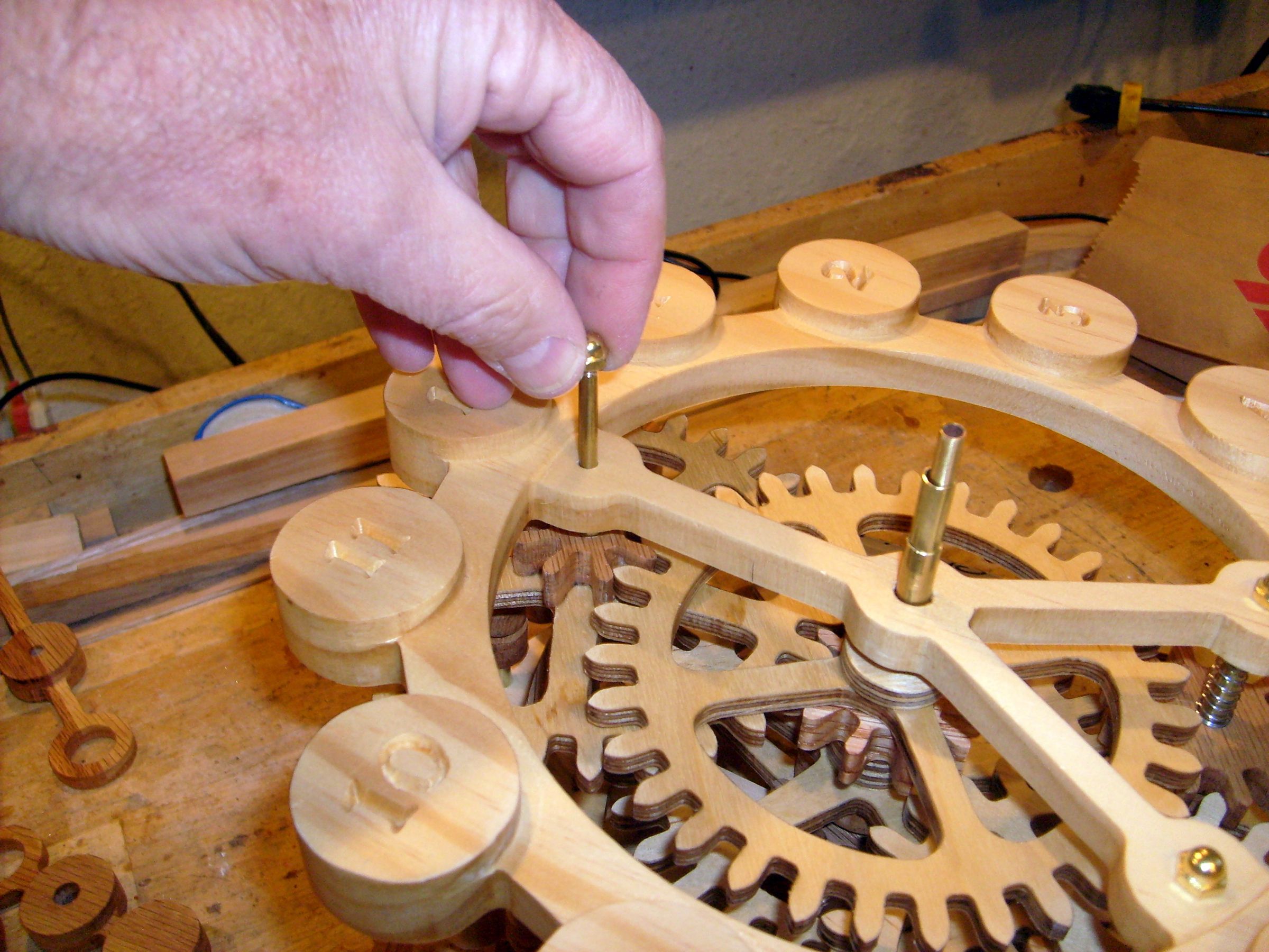 A Wood Gear Clock With a Unique Drive Mechanism : 34 Steps (with ...