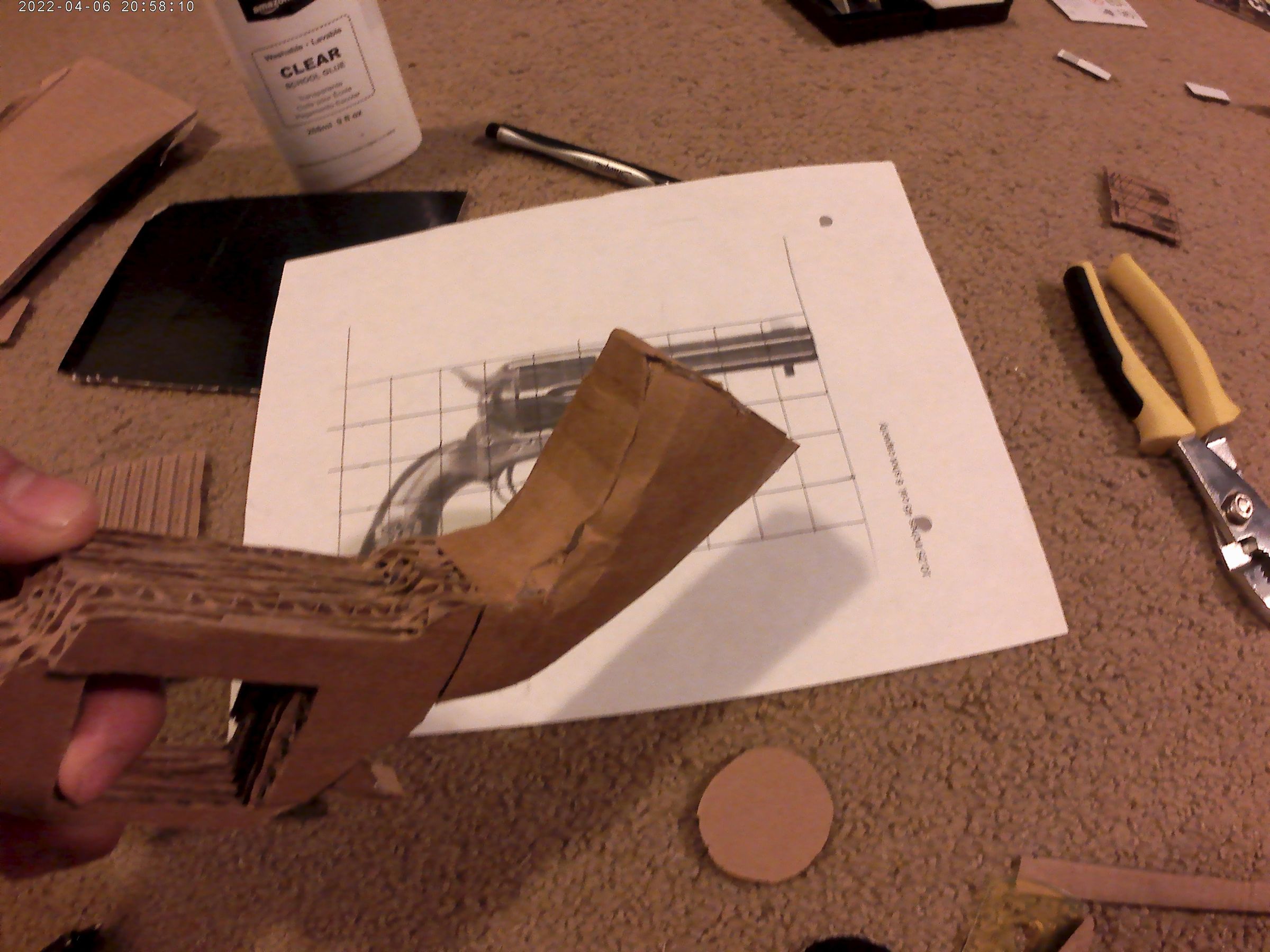 Cardboard SAA Colt .45 : 5 Steps - Instructables