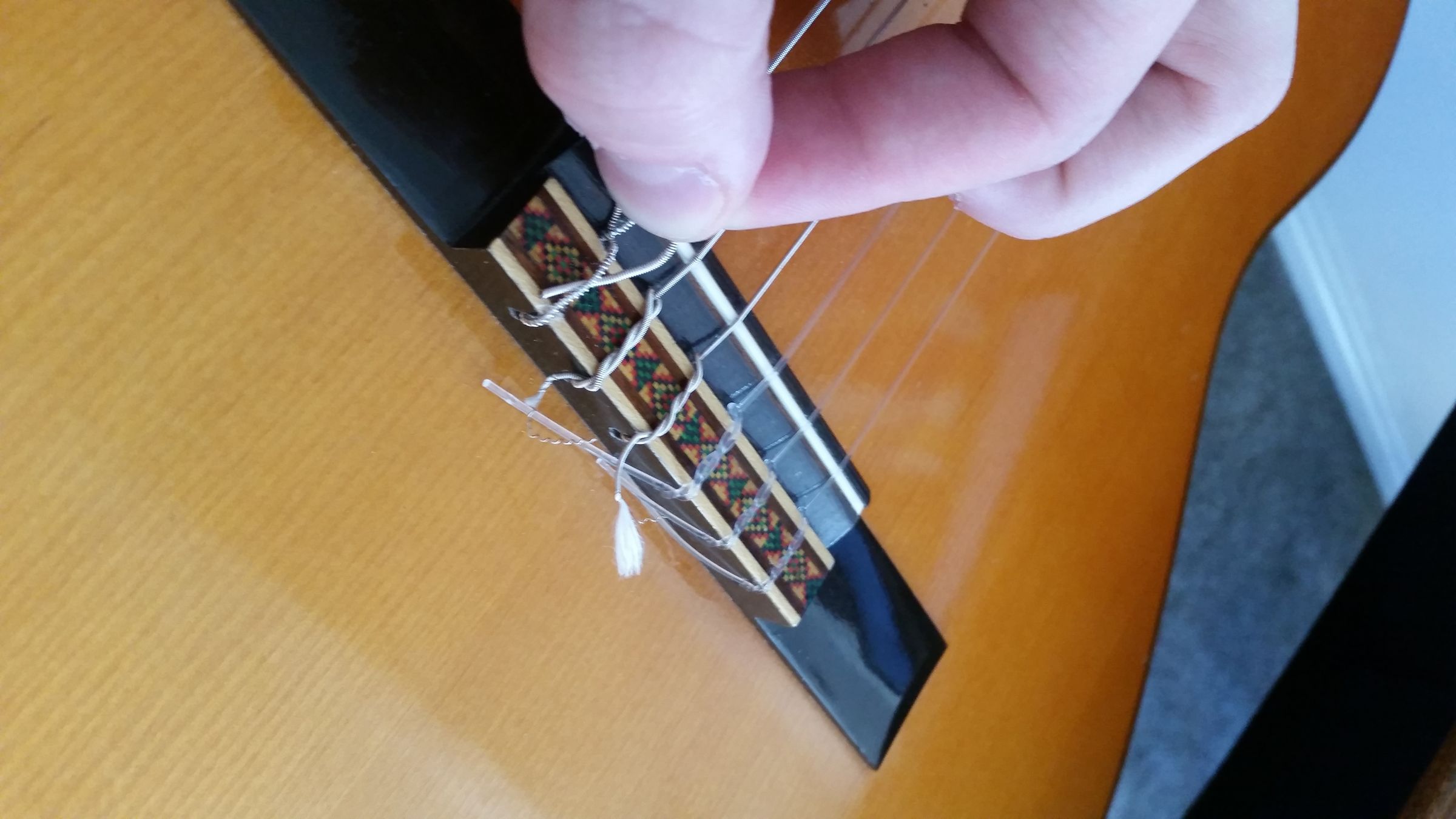 How to Re-string a Classical Guitar : 11 Steps (with Pictures ...