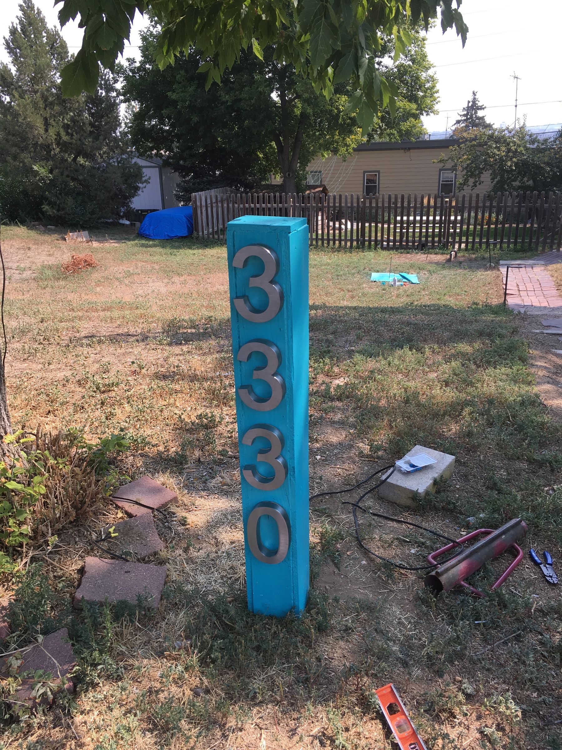 LED Backlit House Number Post : 7 Steps (with Pictures) - Instructables