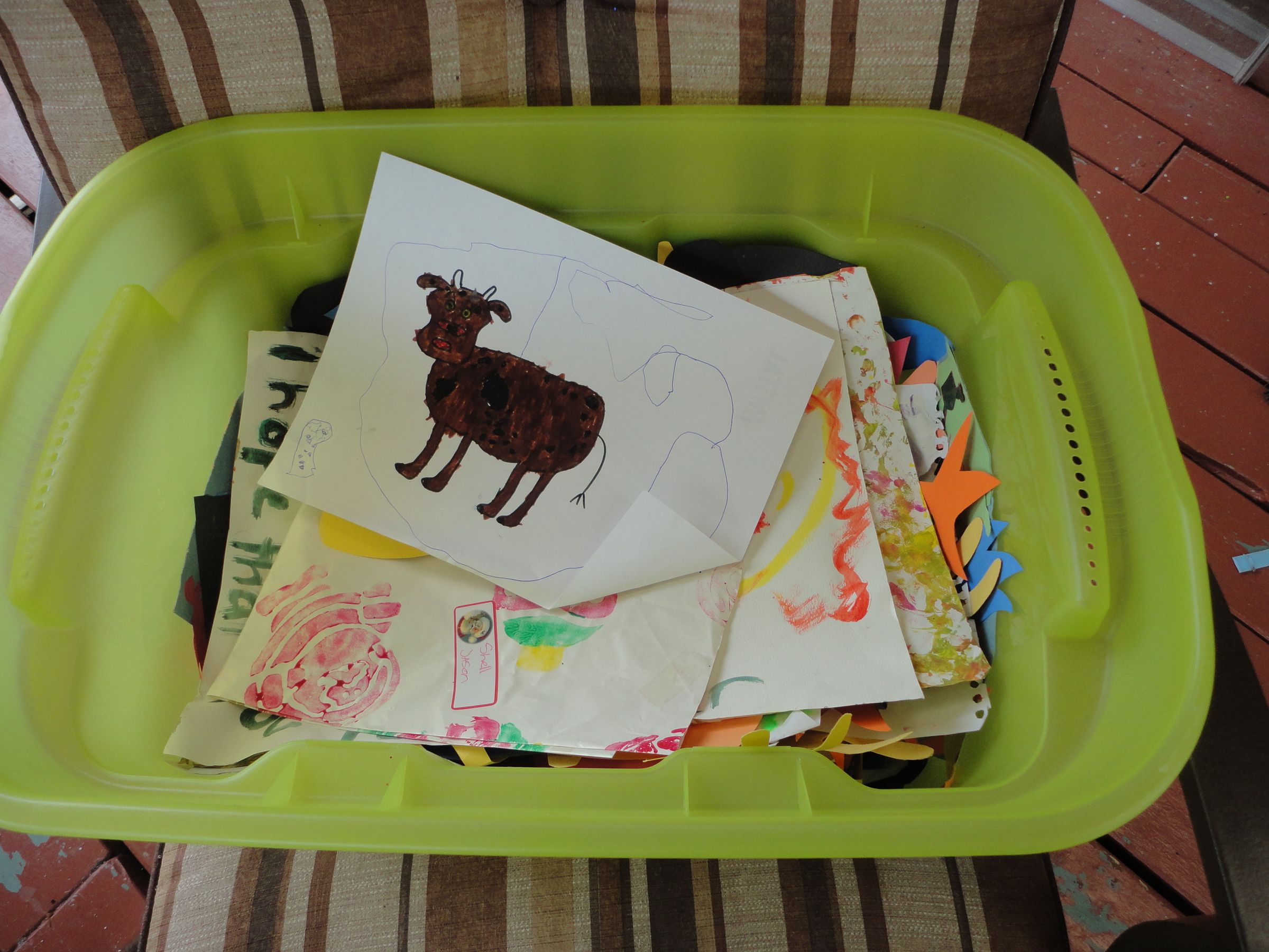 Make a Keepsake Book of Your Child's Artwork : 5 Steps (with Pictures ...