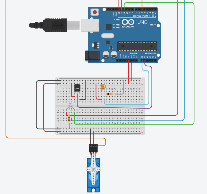 Proyecto Arduino Con LDR, Servomotor, RGB Y LM35 - Instructables