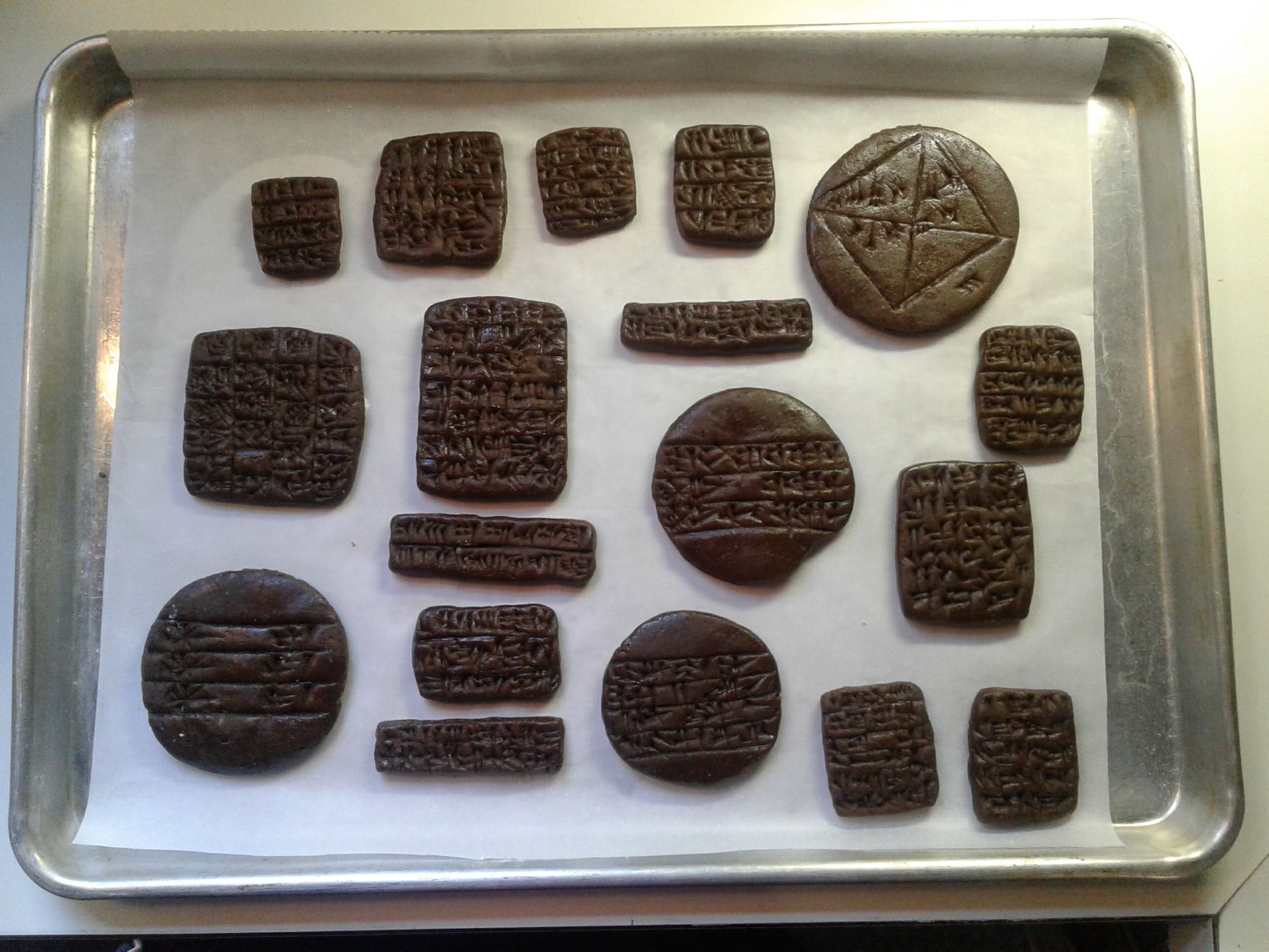 Cuneiform Clay Tablet Cookies : 7 Steps (with Pictures) - Instructables