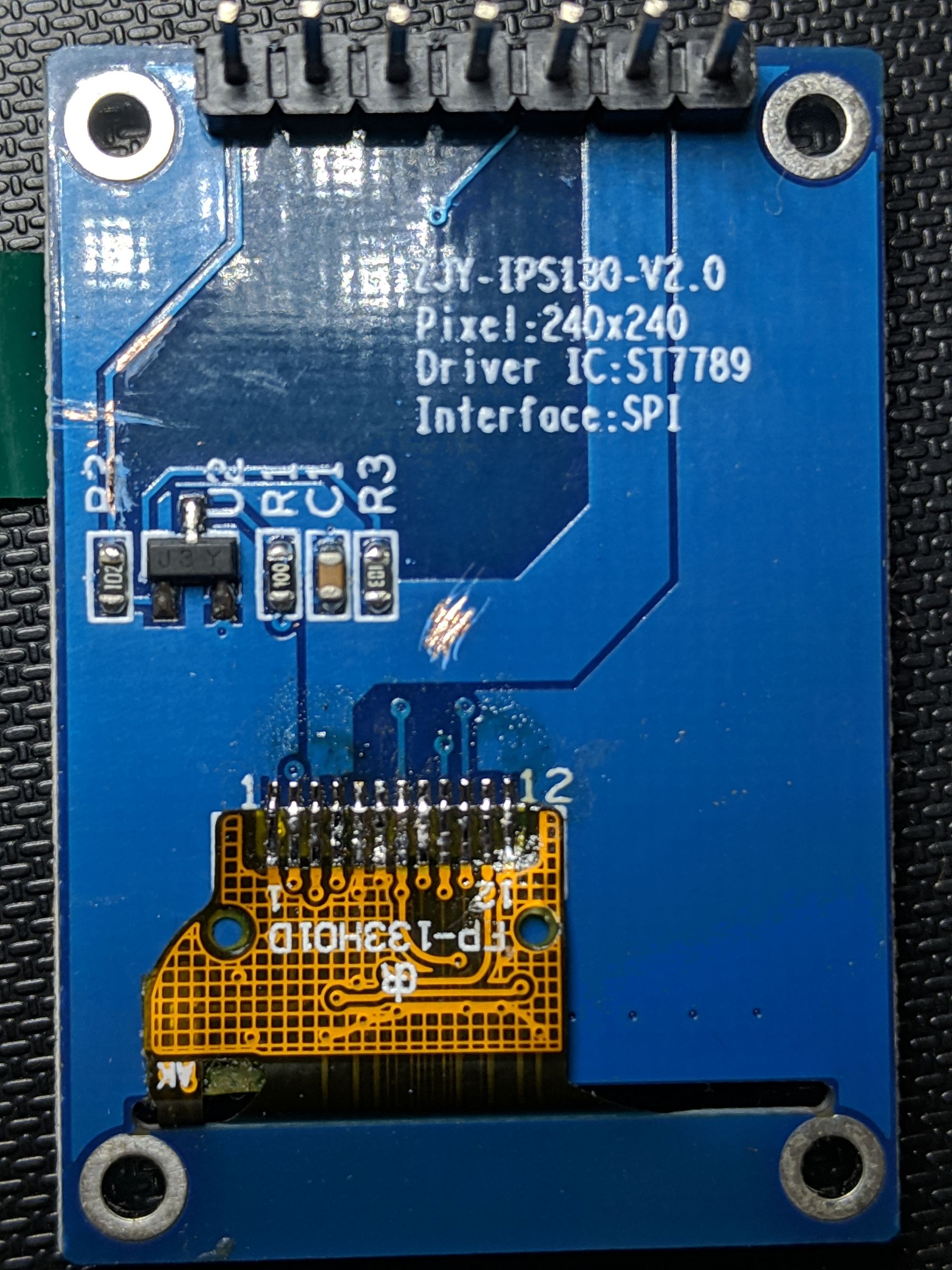 Adding CS Pin to ST7789 1.3" IPS LCD : 5 Steps - Instructables