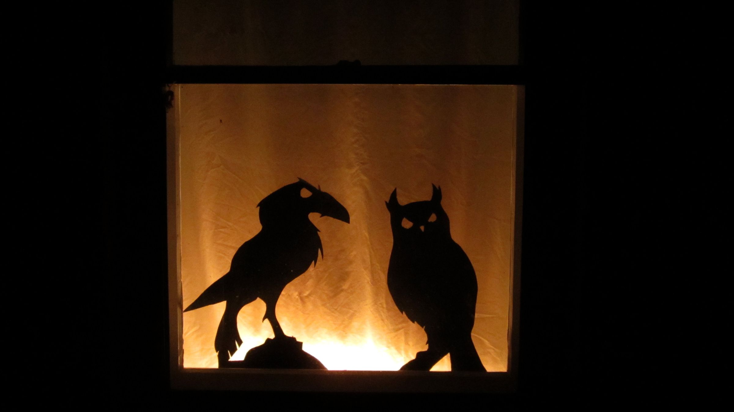 Spooky Window Silhouettes With Follow-Me Eyes : 12 Steps (with Pictures ...
