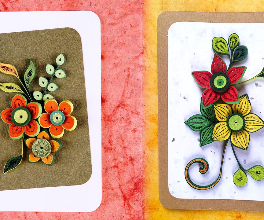 How to Make Homemade Greeting Cards | Paper Quilling Greeting Cards ...