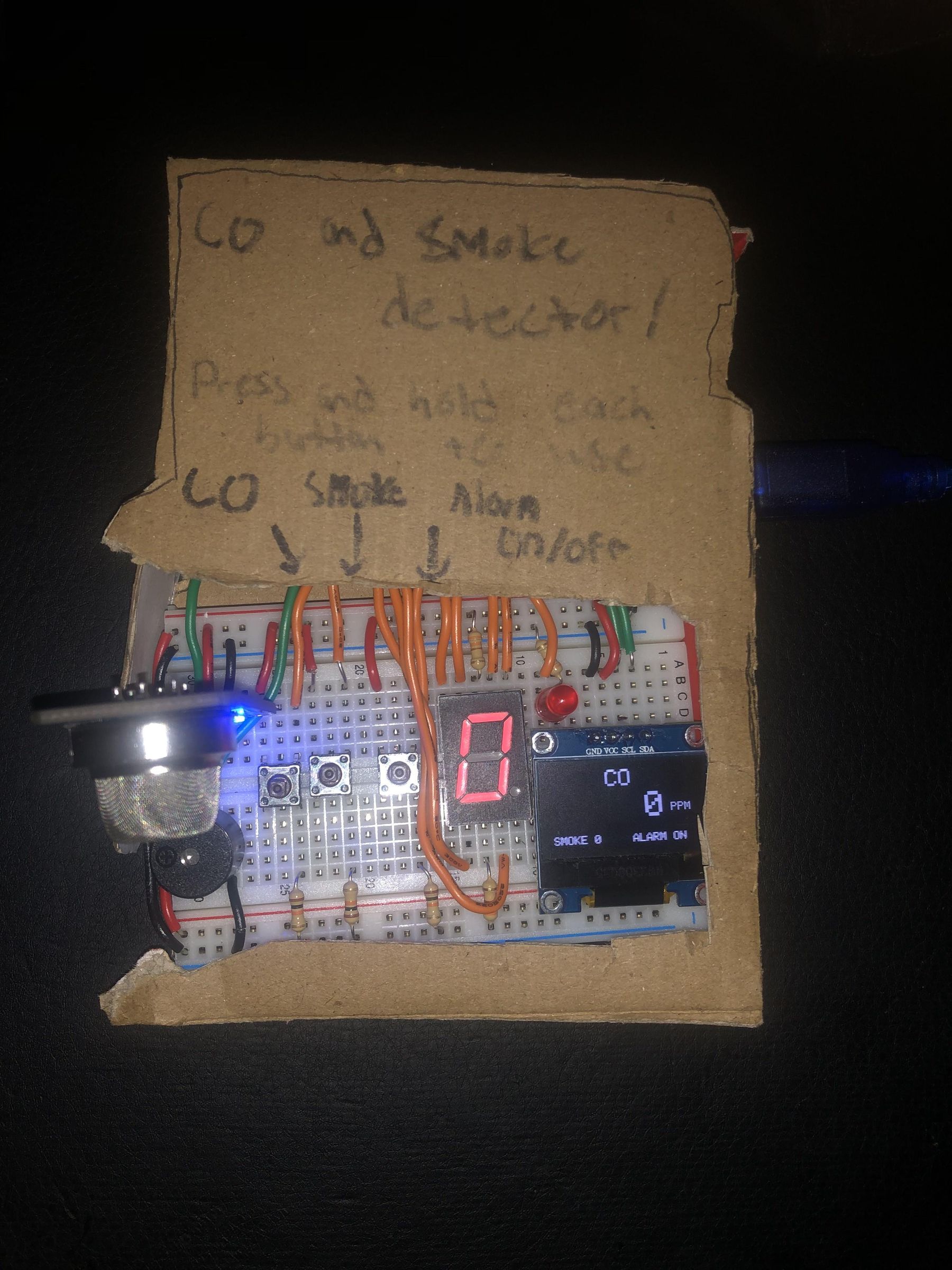Smoke and Carbon Monoxide Detector Using Arduino, the MQ2 Gas Sensor ...
