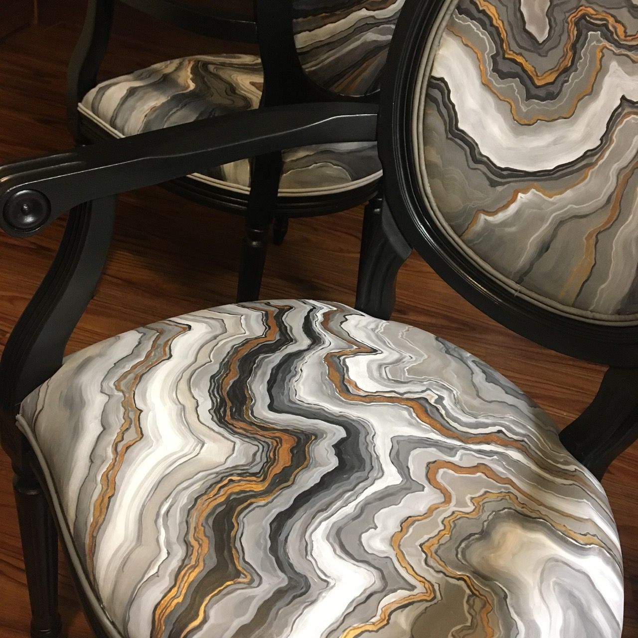 Geode Painted UpCycled Chairs : 6 Steps (with Pictures) - Instructables