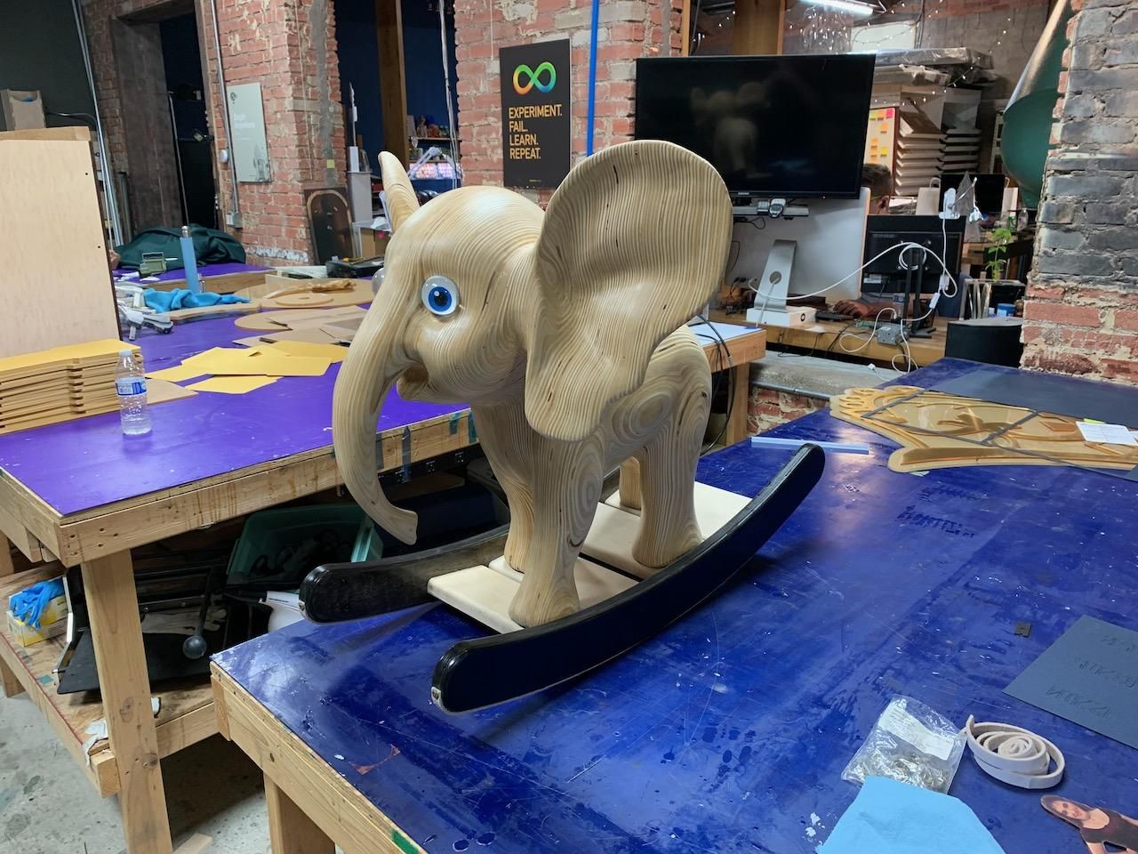 Carved Plywood Rocking Elephant : 9 Steps (with Pictures) - Instructables