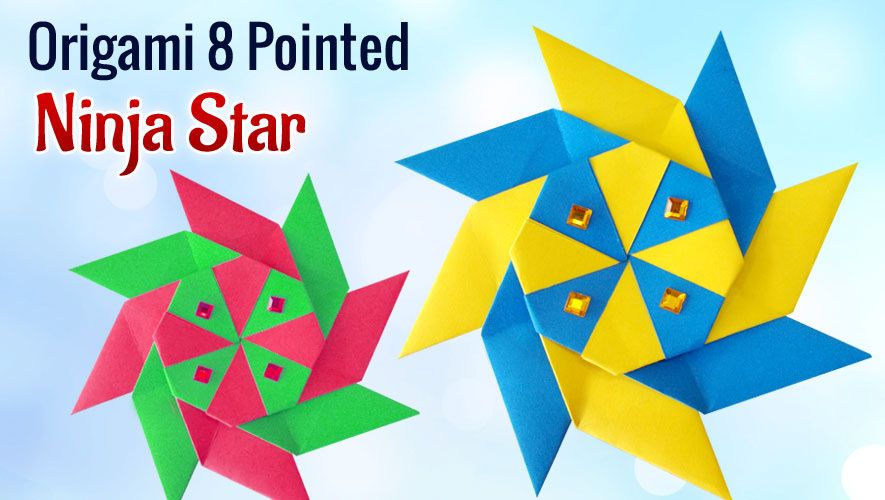How To Make Origami Ninja Star 8 Point