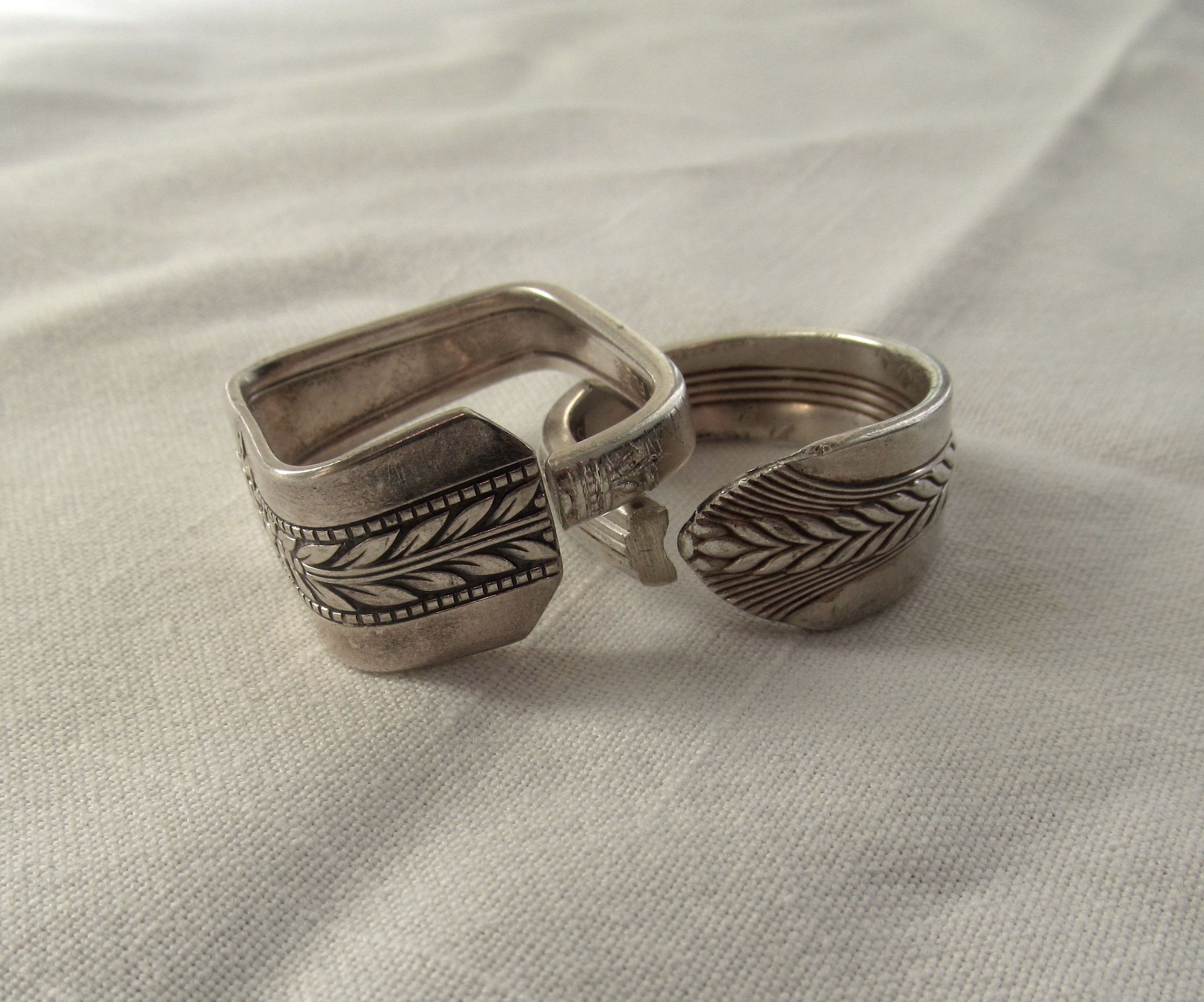 How to Make Napkin Rings From Silverware (Square or Round) : 5 Steps ...