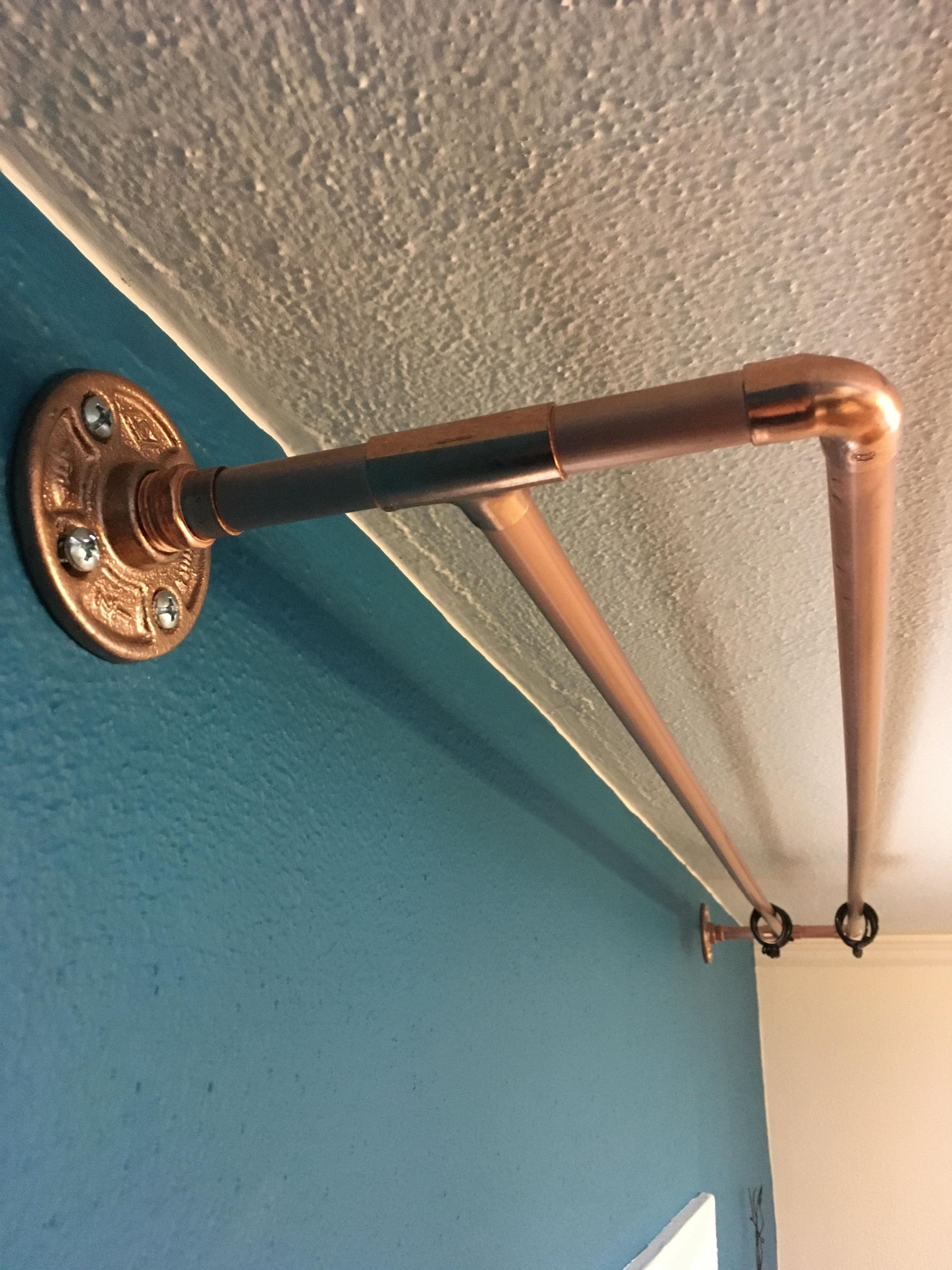 Brushed Copper Curtain Rods From Plumbing Parts : 9 Steps (with ...