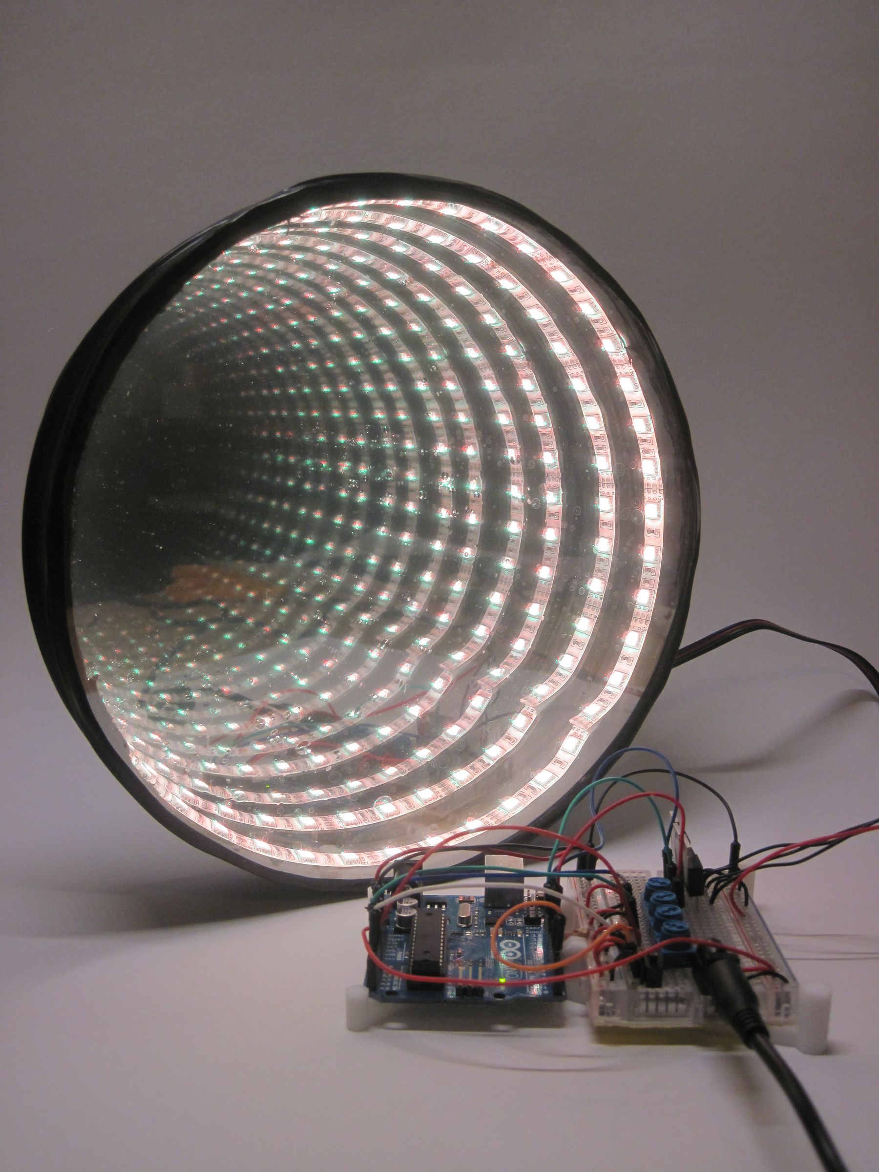 Arduino-controlled RGB LED Infinity Mirror : 13 Steps (with Pictures ...