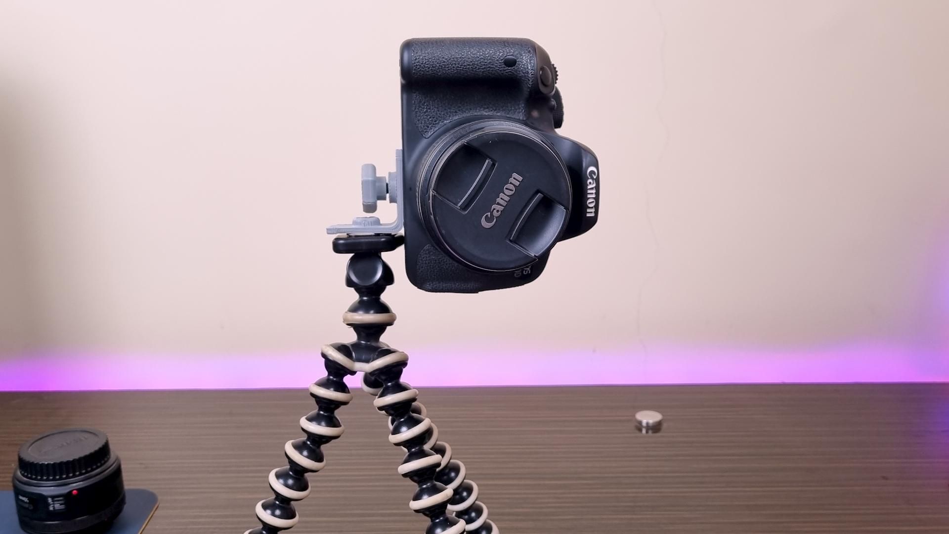 3D Printed DSLR / Smartphone Vertical Mount for Any Tripod : 9 Steps ...