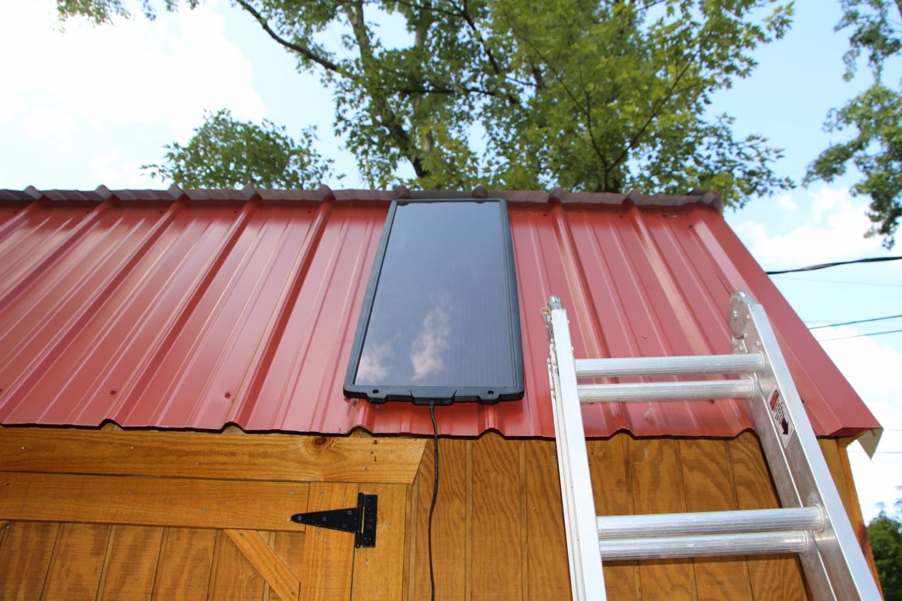 Adding a Harbor Freight 45 Watt Solar Panel to My Storage Building : 6 ...