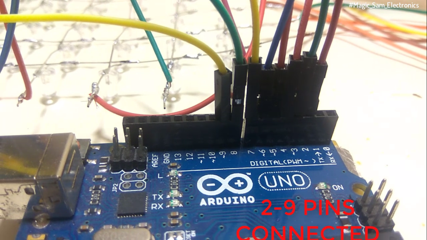 8x8 LED MATRIX DISPLAY | ARDUINO | BLUETOOTH CONTROL : 7 Steps (with ...