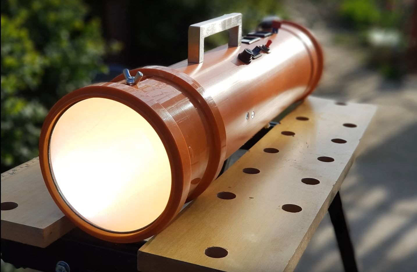 Monster 100w LED Flashlight 10,000 Lumens With Huge Lenses : 3 Steps ...