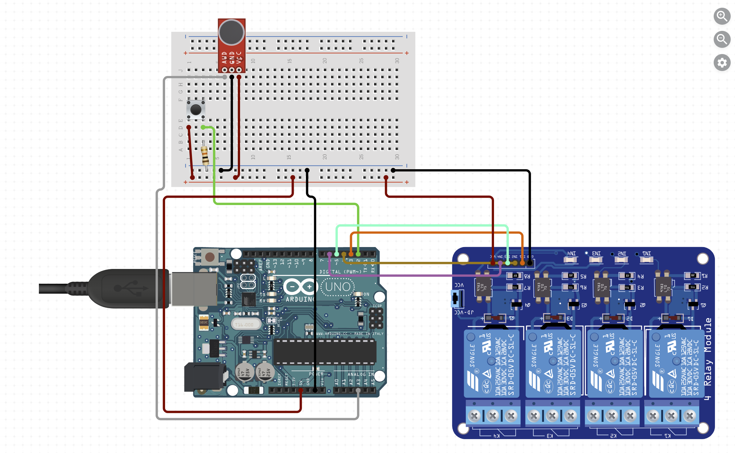 Control Christmas Lights With Music - Arduinio - Microphone : 5 Steps ...