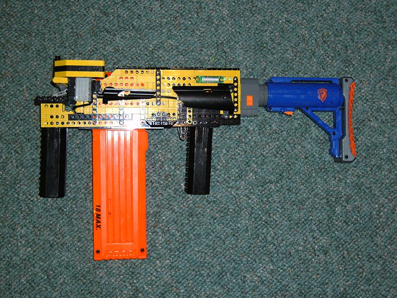The First Fully Automatic, Clip Fead, LEGO Nerf Gun: Raptor CS-35 : 14 ...