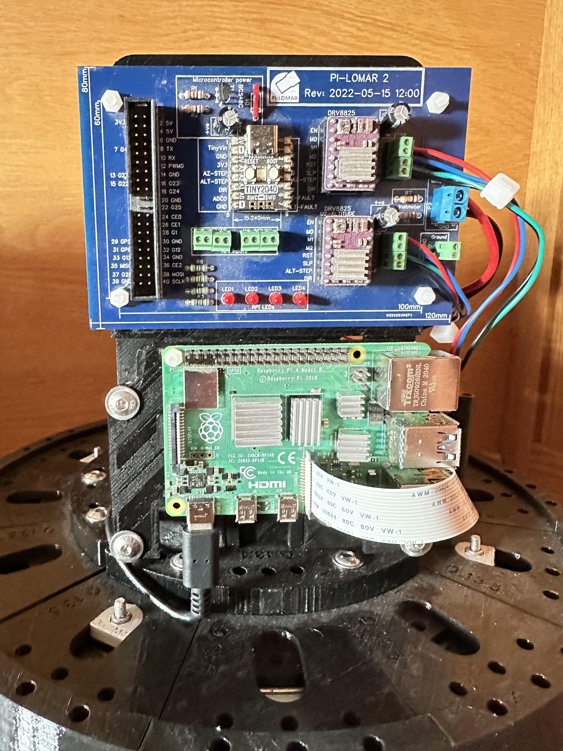 Pi-lomar - 3D Printed Working Miniature Observatory Using Raspberry Pi ...