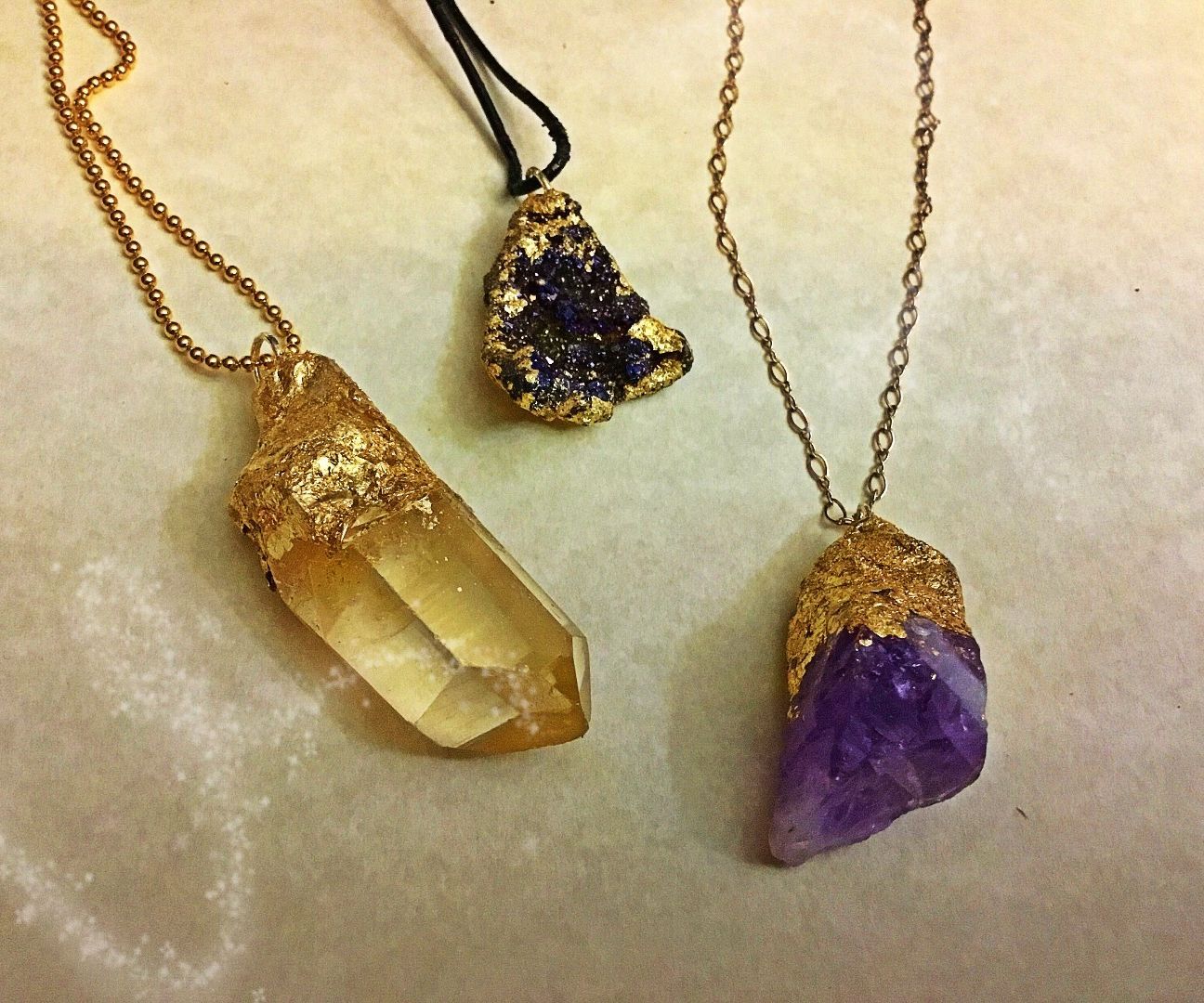 DIY Faux "Gold- Dipped" Crystal and Druzy Charms for Jewelry : 8 Steps ...
