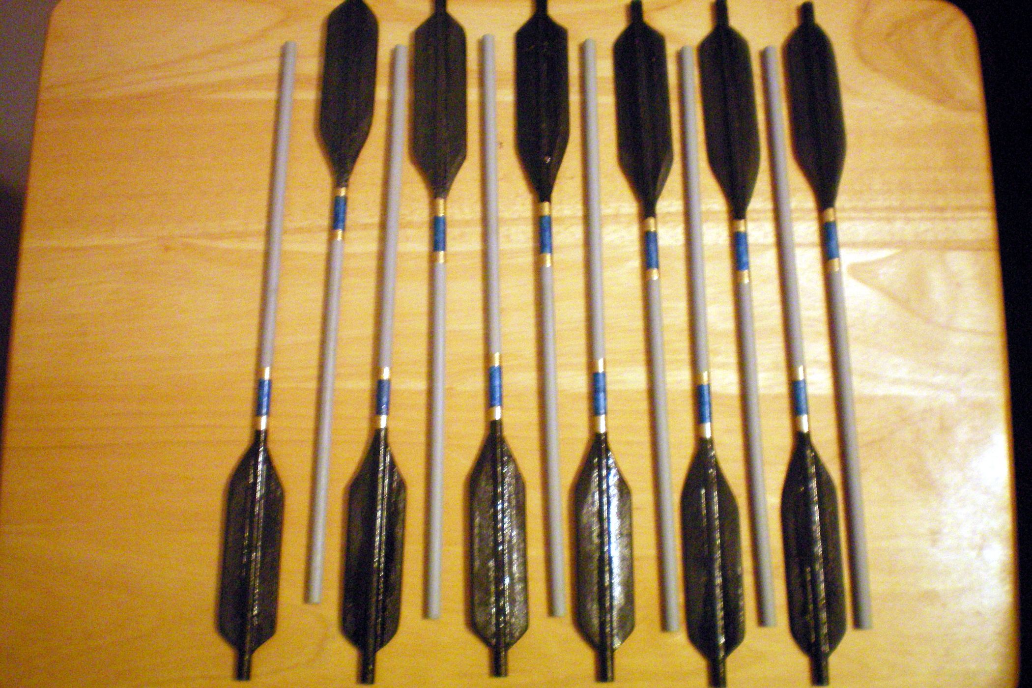 Making Field Tip and Broadhead Hunting Bolts for the Pistol Crossbow ...