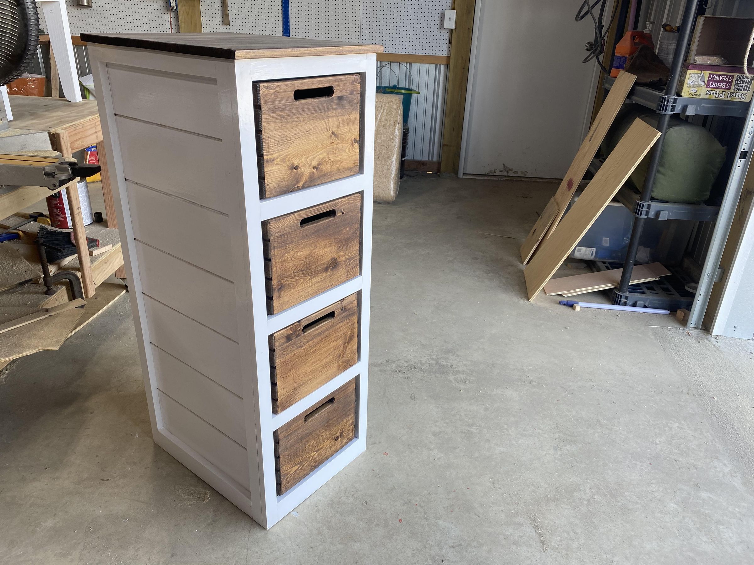 How to Make a Dresser (with Crates for Drawers) : 23 Steps (with ...