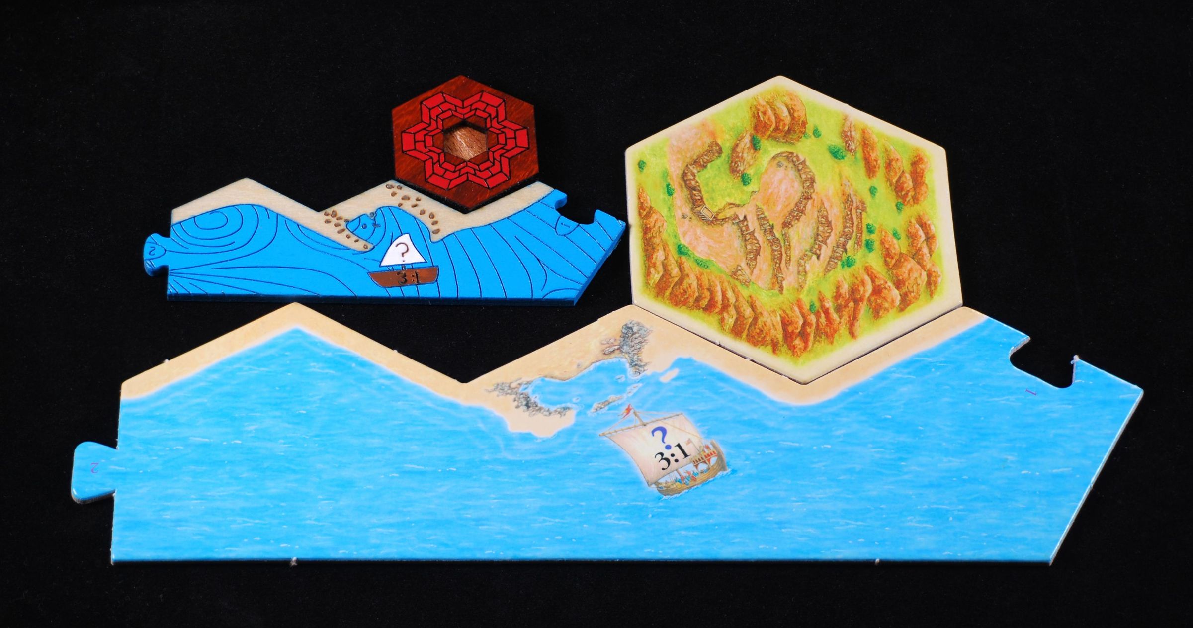 Laser-Cut Travel-Sized Catan Original and 5-6 Player Extension : 15 ...