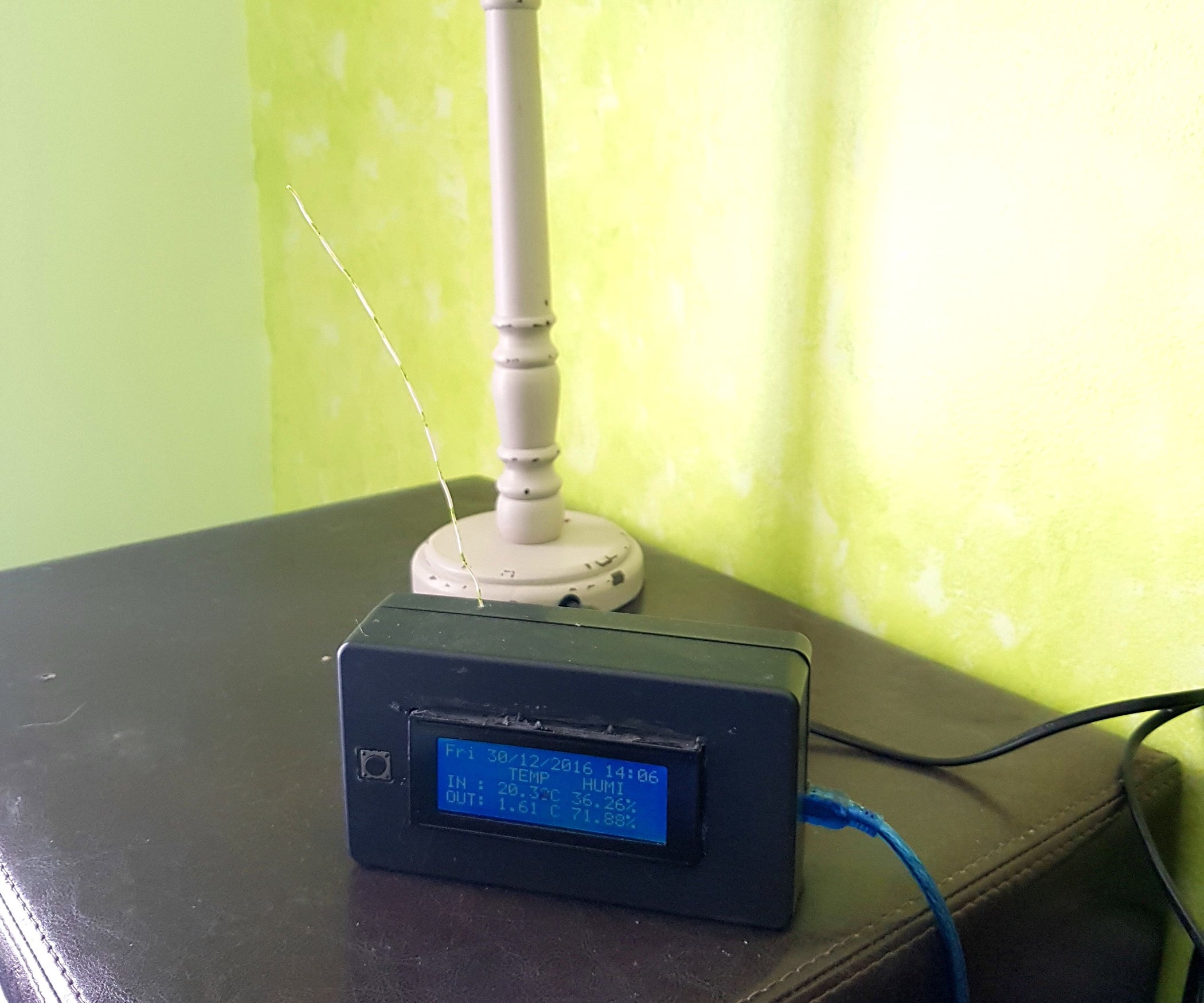 Bedside 20x4 LCD / RF 433MHz Clock & Weather Monitor With Arduino : 6 ...