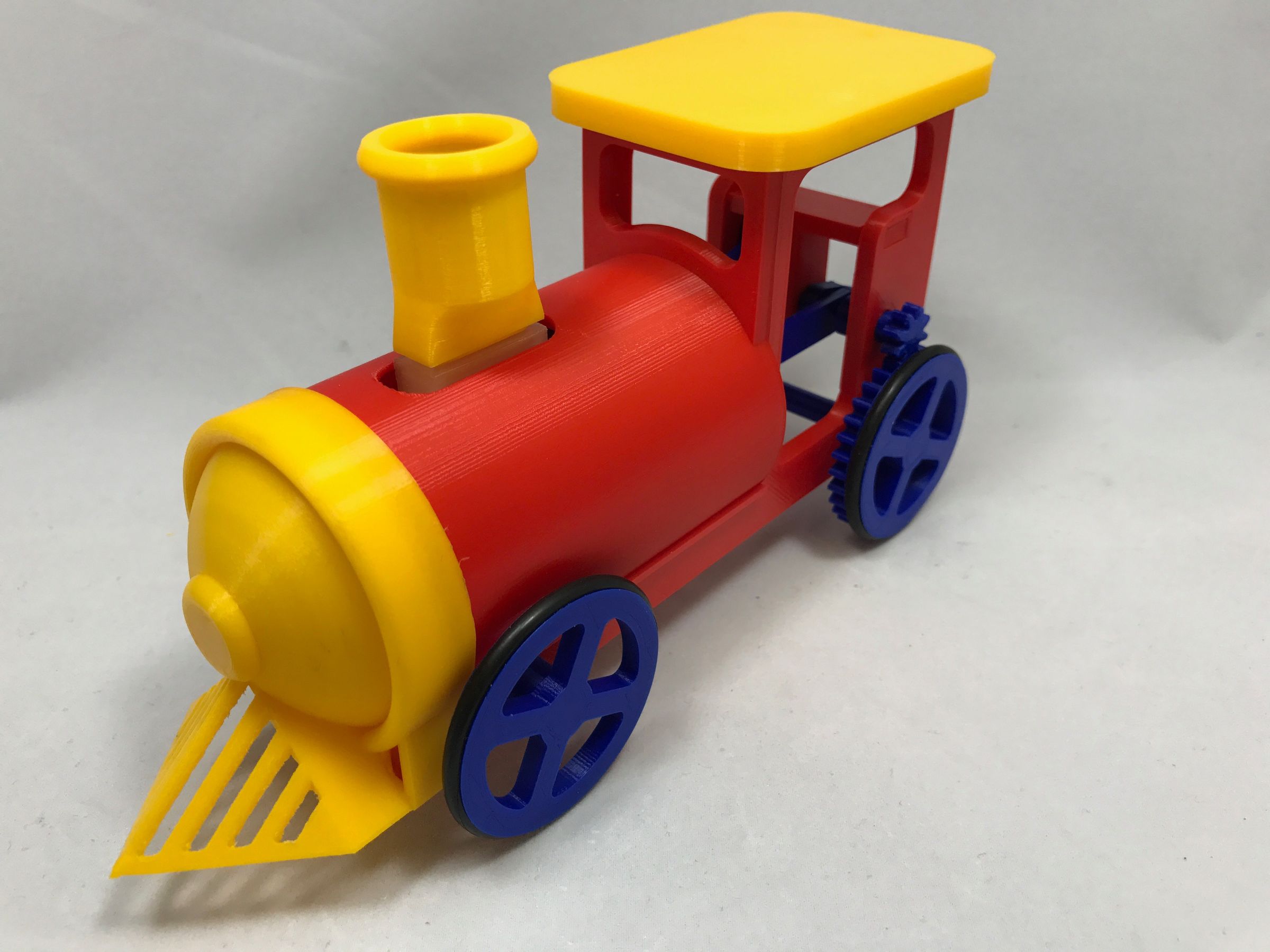 Balloon Powered Single Cylinder Air Engine Toy Train : 5 Steps (with ...