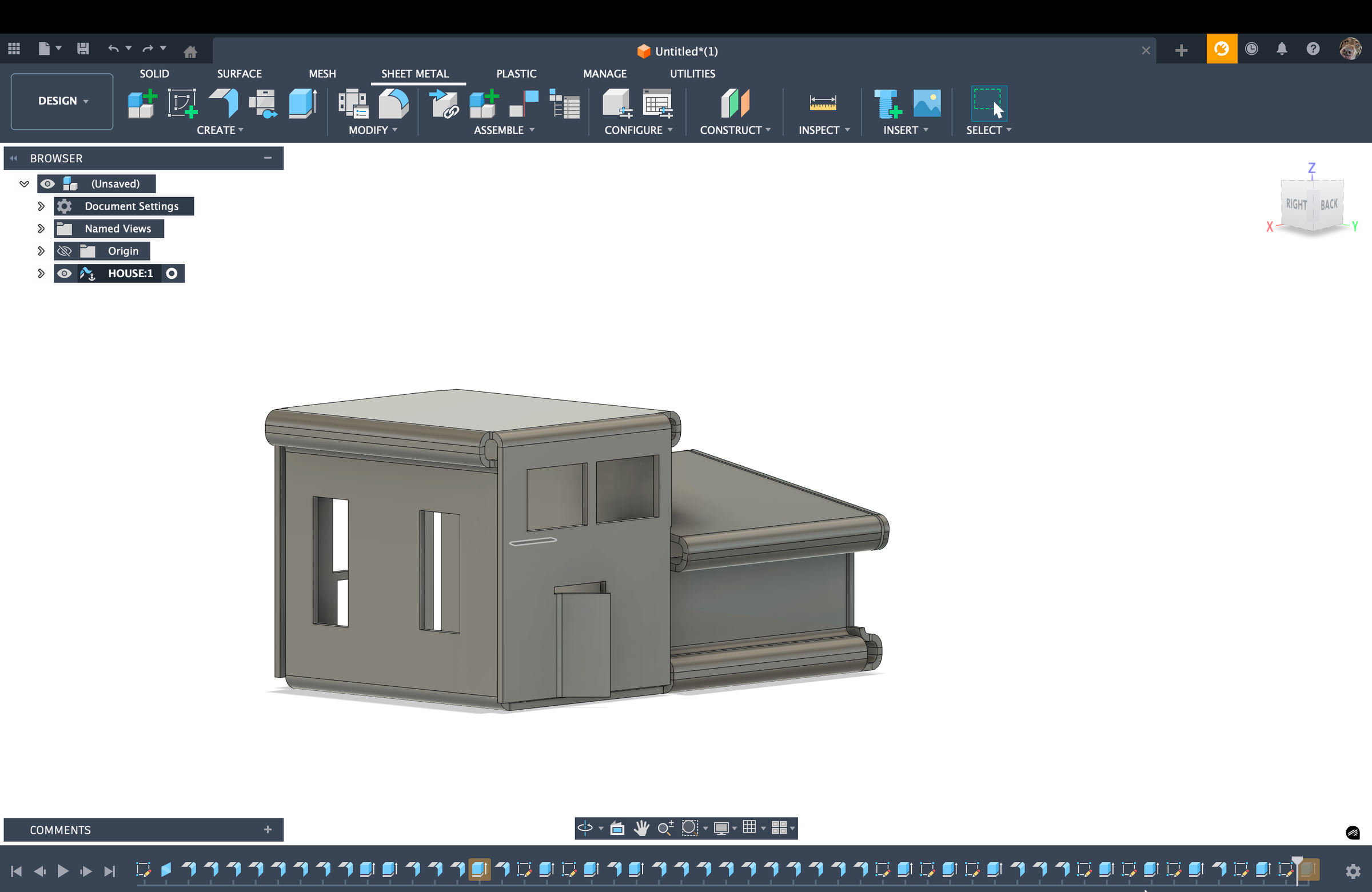 Origami House in Fusion 360 : 6 Steps - Instructables