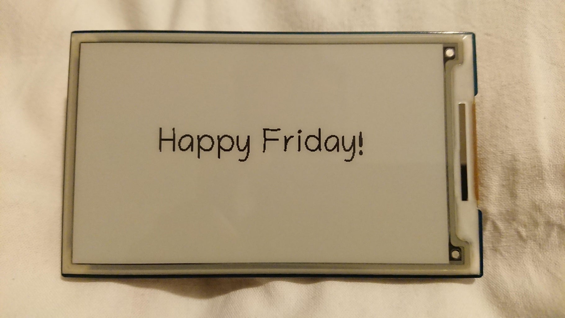 Waveshare E Paper Display With Raspberry Pi Pico Microcontroller And