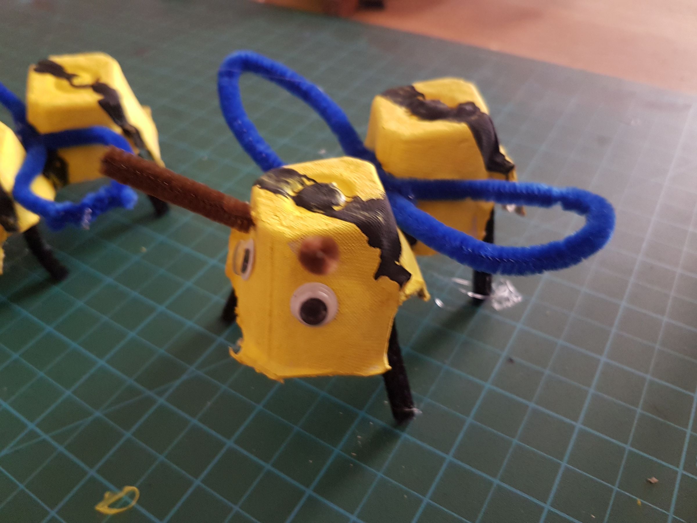 Ready to Bzzz!! Egg Box Bees : 5 Steps - Instructables