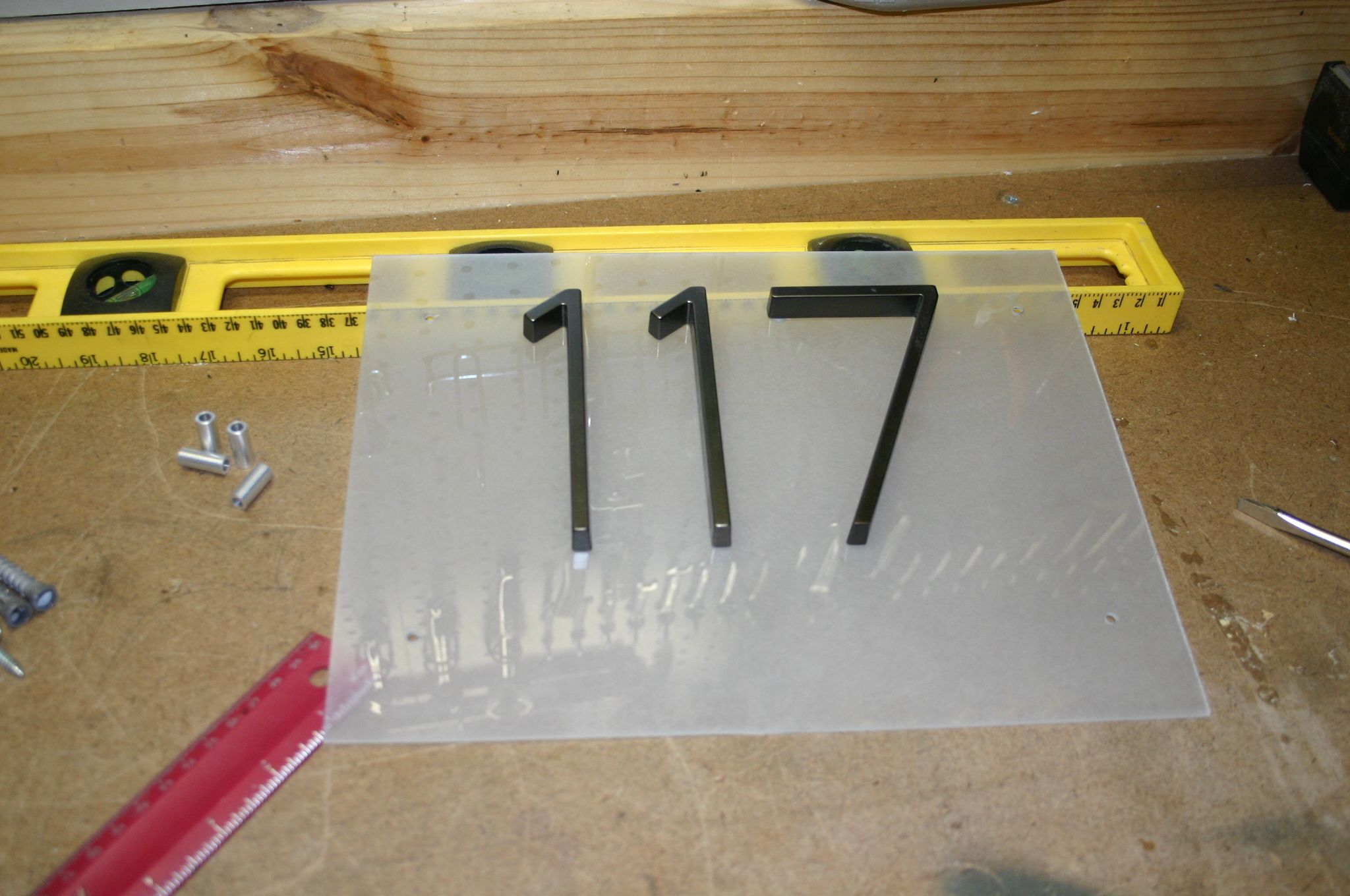 Contemporary Street Number Plaque : 5 Steps (with Pictures) - Instructables