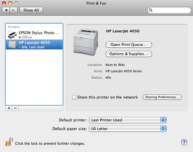 How to Connect HP 4050N Using Linksys Switch to Mac OS X Snow Leopard ...