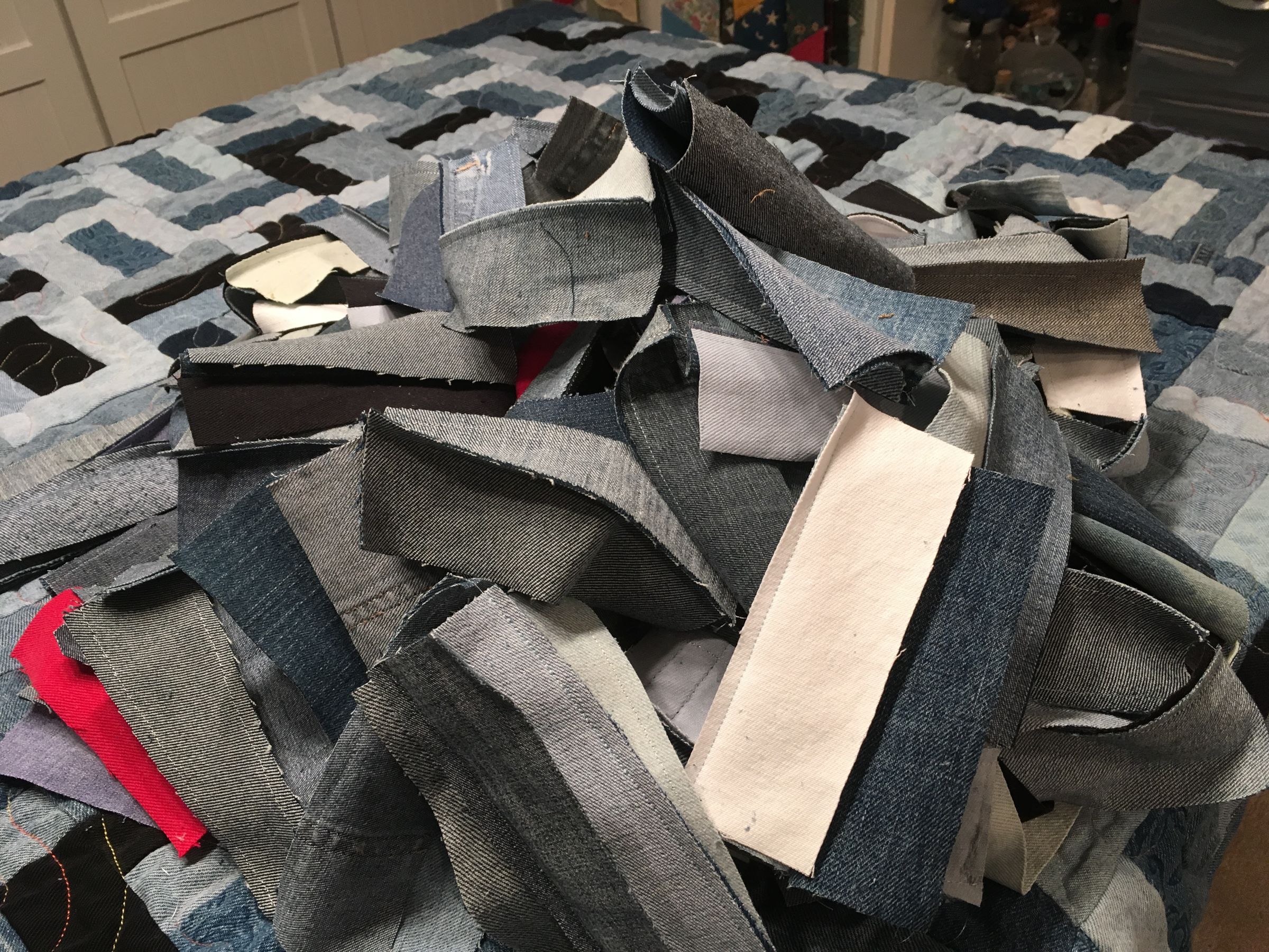 Denim Crazy Rails for Warmth : 8 Steps (with Pictures) - Instructables