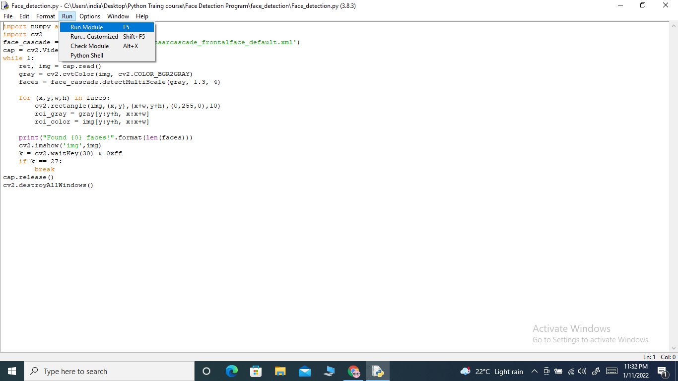 Face Detection Using Python : 4 Steps - Instructables