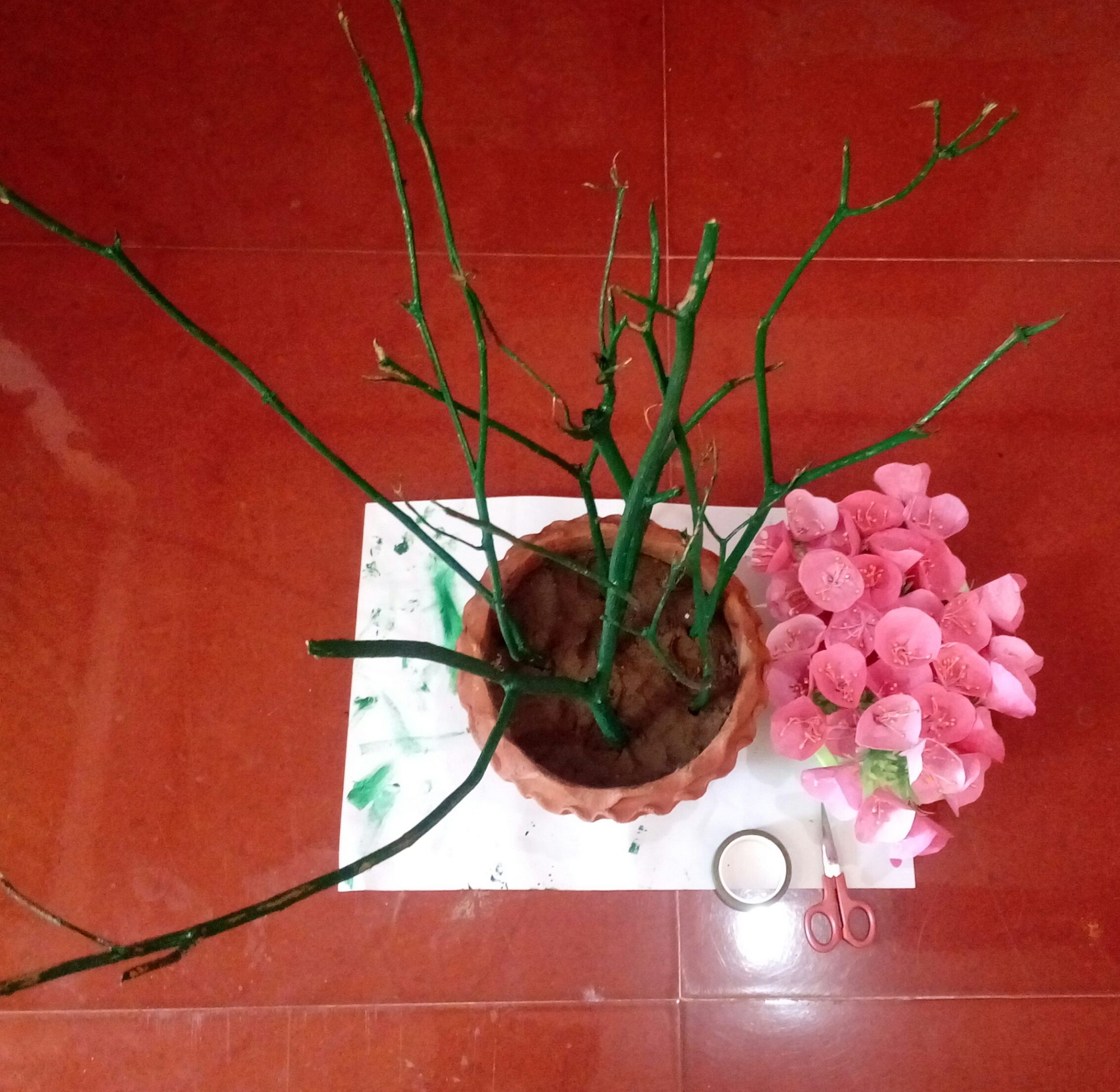 How to Make Artificial Plant With Beautiful Flowers : 6 Steps (with ...