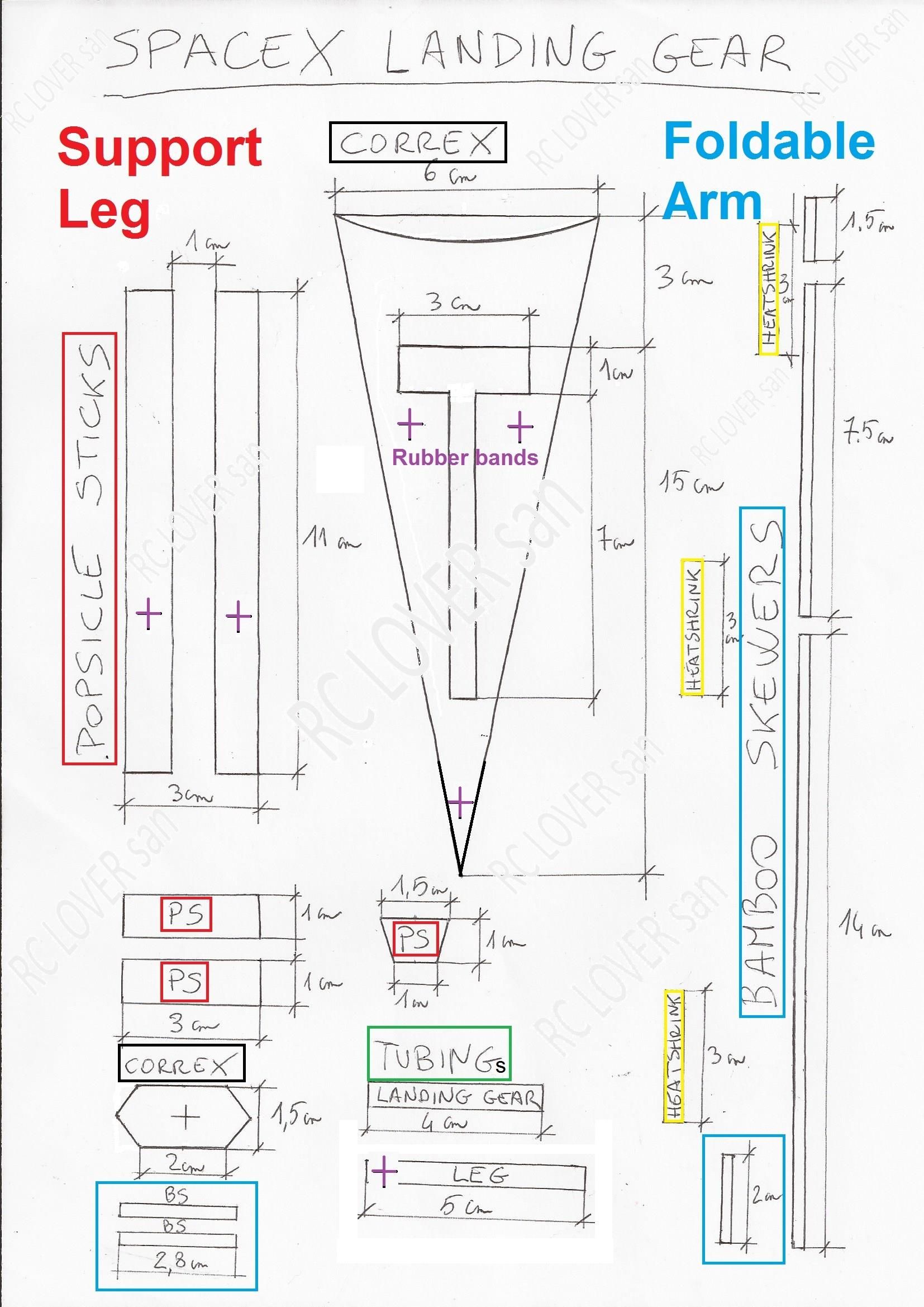 Building Lookalike Falcon 9 SpaceX Landing Legs : 3 Steps - Instructables
