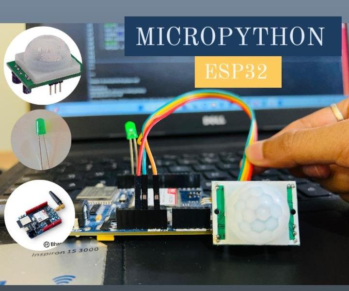 Pir Sensor With Micropython Using Bharat Pi Board 5 Steps Instructables