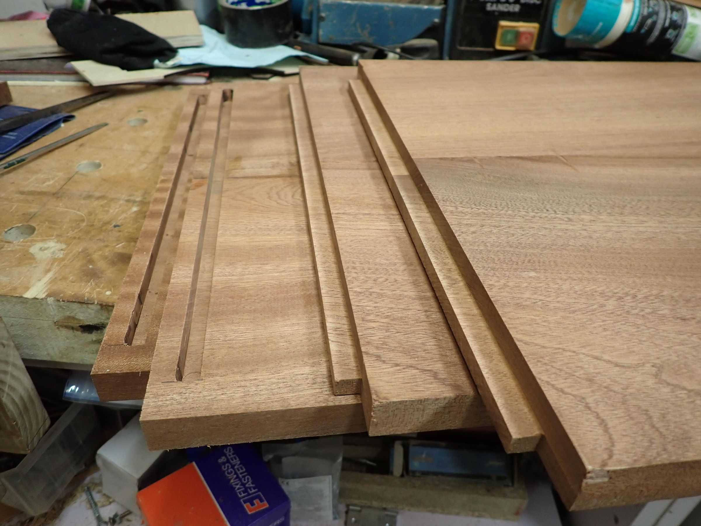 Scaffolding Ladder Bookshelf With Tambour Door Cupboard Designed in ...