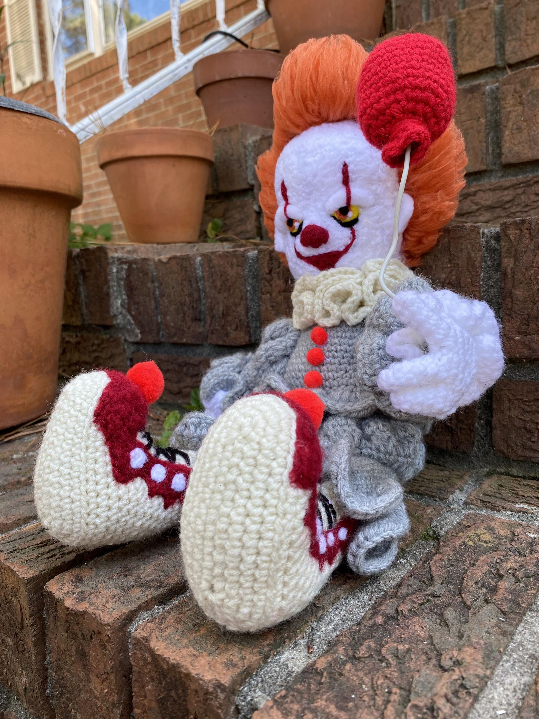 "Pennywise" Crochet and Felted Plush Inspired by Stephen King's "IT ...