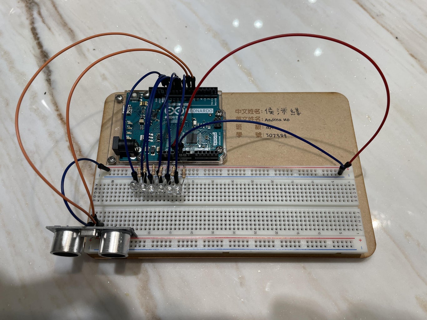 Arduino Distance Detector 9 Steps Instructables