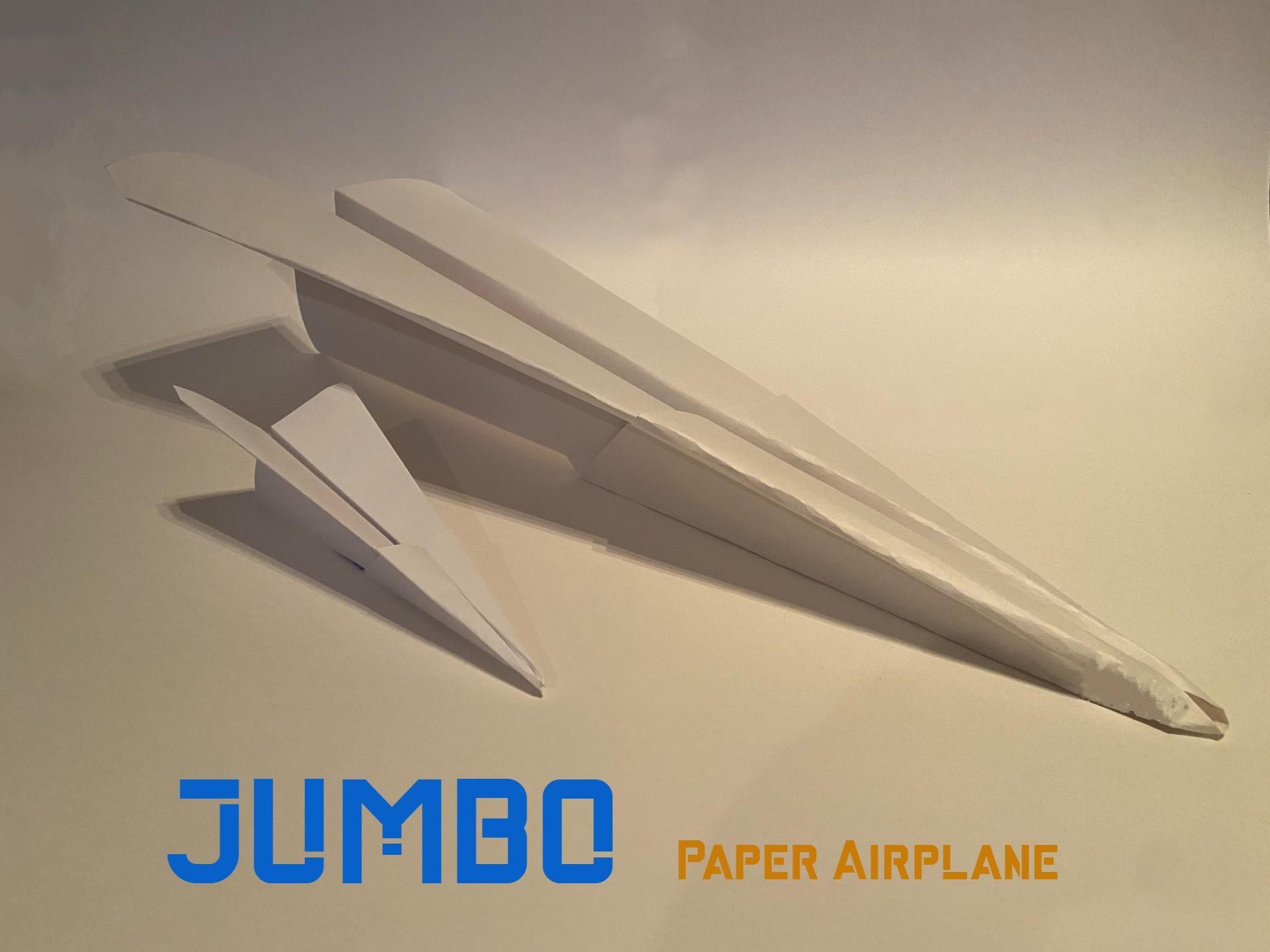 Jumbo Paper Airplane : 5 Steps - Instructables