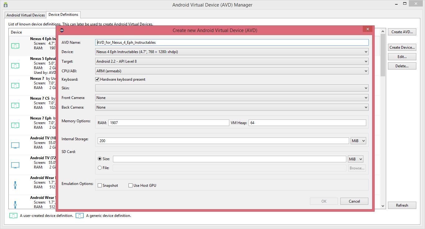 Part 2: Eclipse Mars 2 (Android Virtual Device Manager) : 6 Steps - Instructables