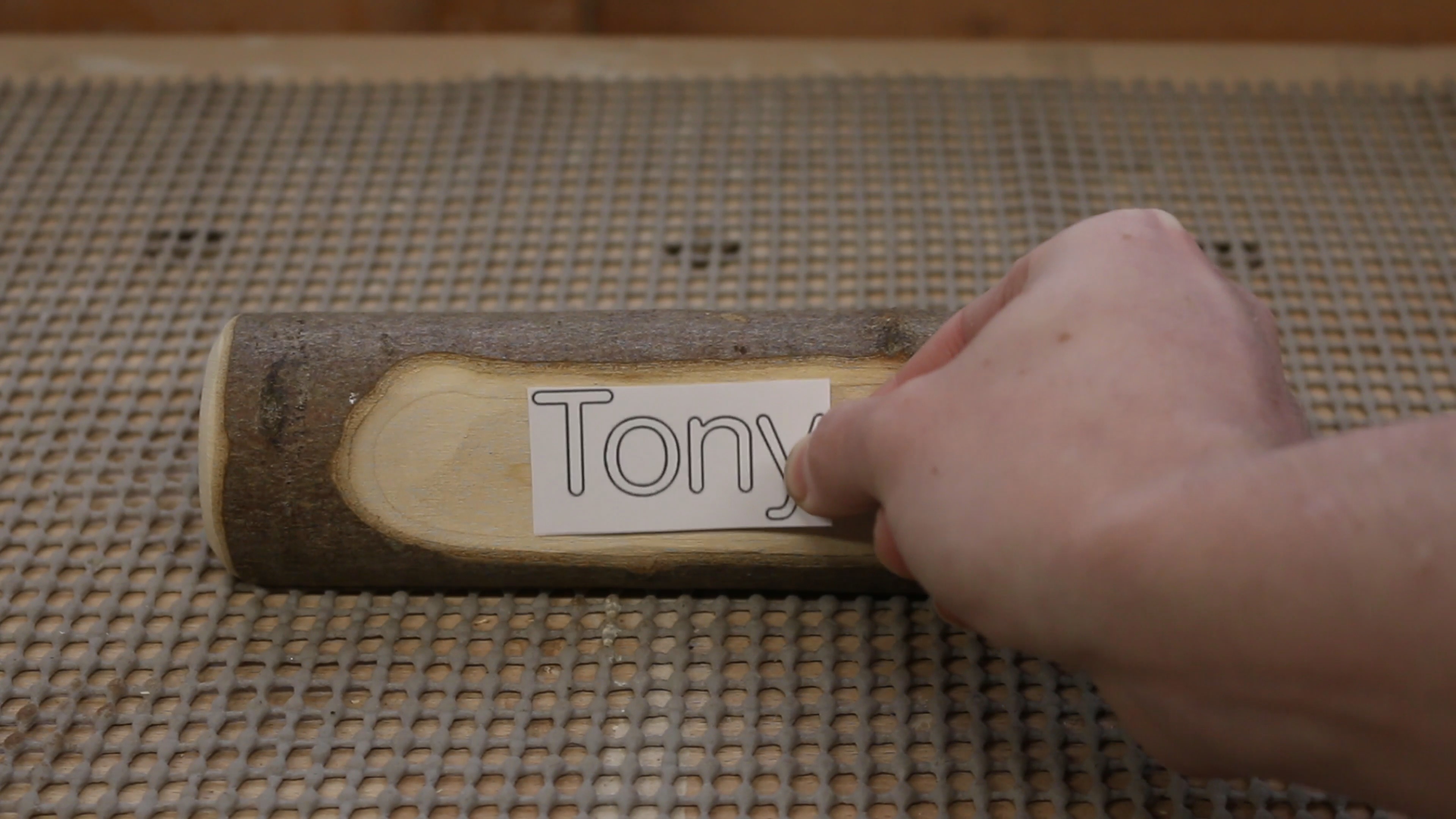 Super Simple! Rustic Log Name Plate : 4 Steps (with Pictures ...